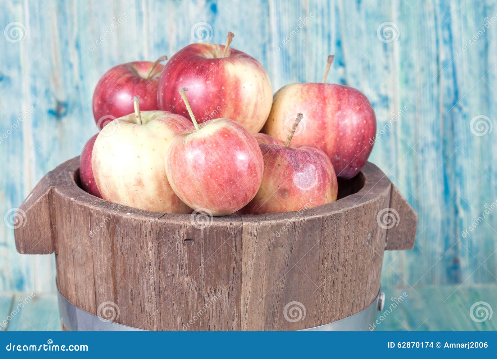 Red apples in bucket stock photo. Image of diet, vegetarian - 62870174