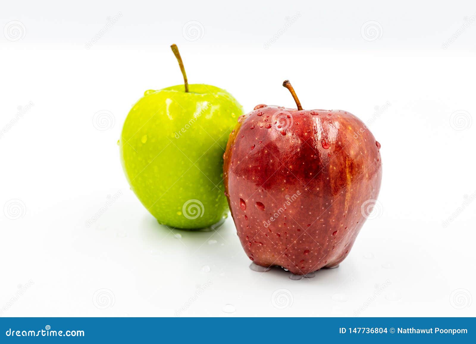 Red Apples and Green Apples Stock Photo - Image of freshness, granny ...