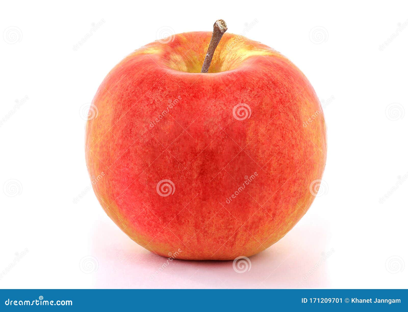 Red Apples without Leaves Isolated Stock Image - Image of fresh, white ...
