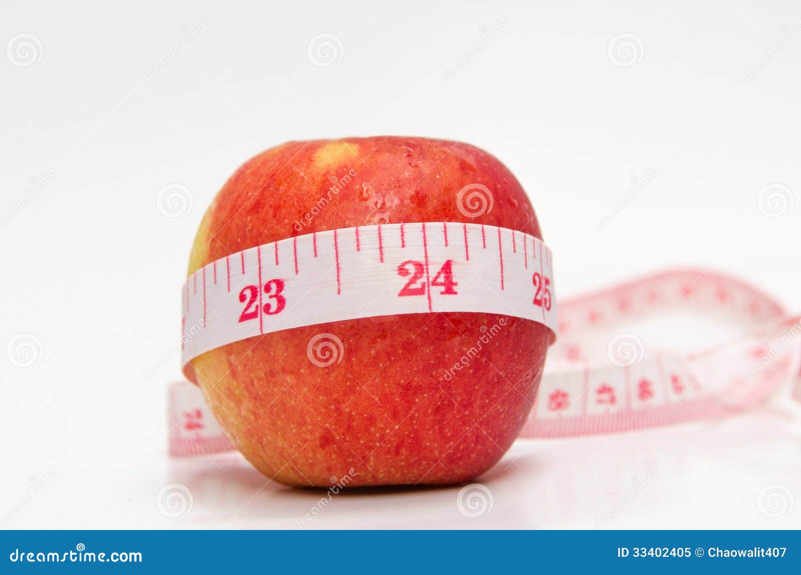 Red apples measured stock image. Image of slim, food - 33402405