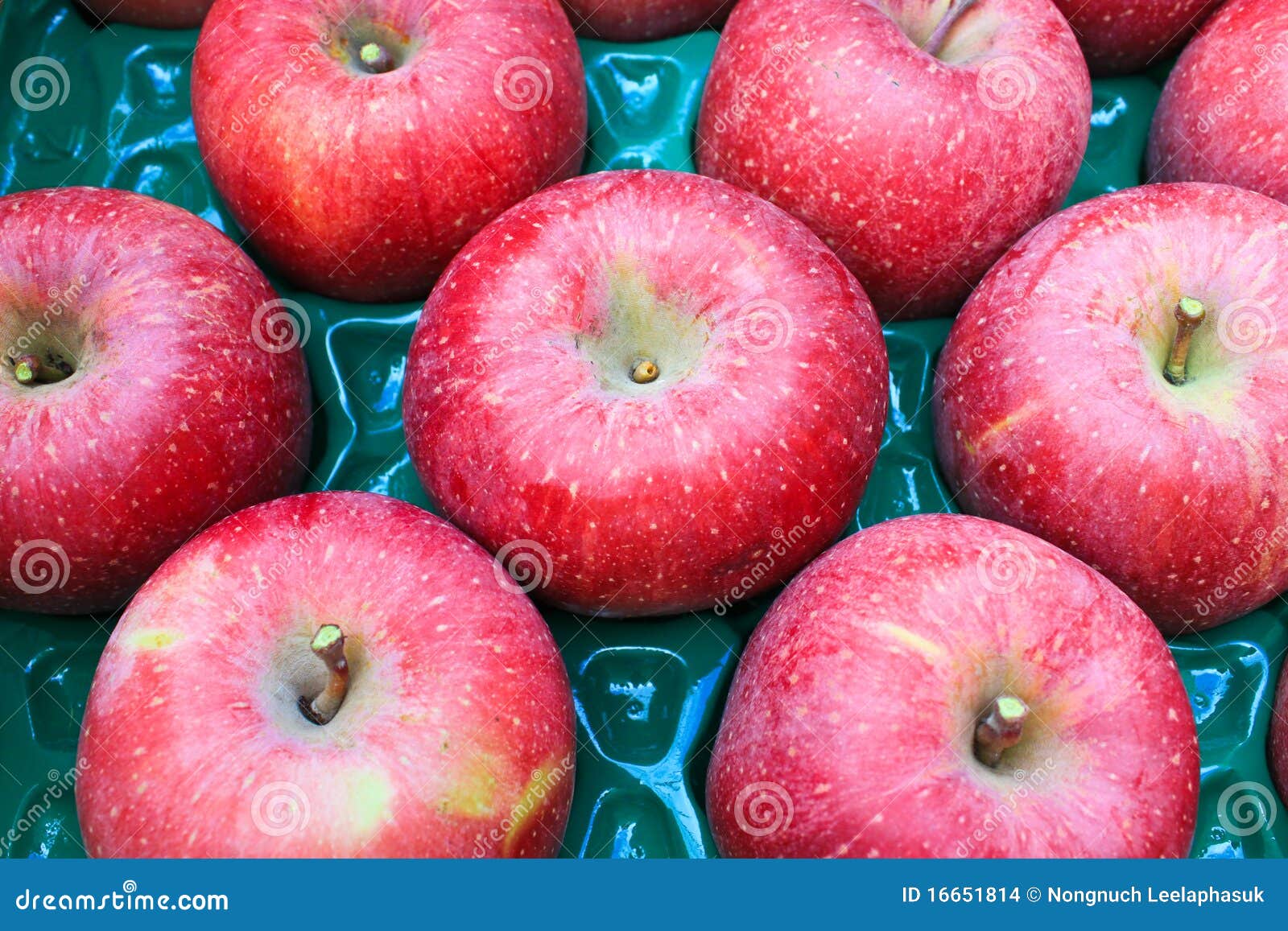 Red apples in package box stock photo. Image of healthy - 16651814