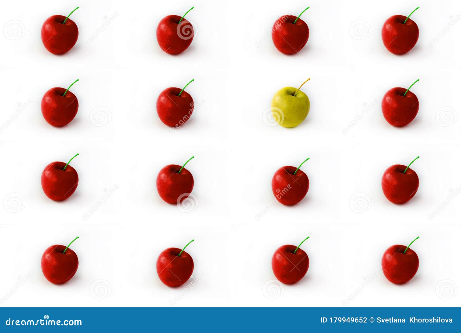 Red Apples Pattern on a White Background Stock Illustration ...