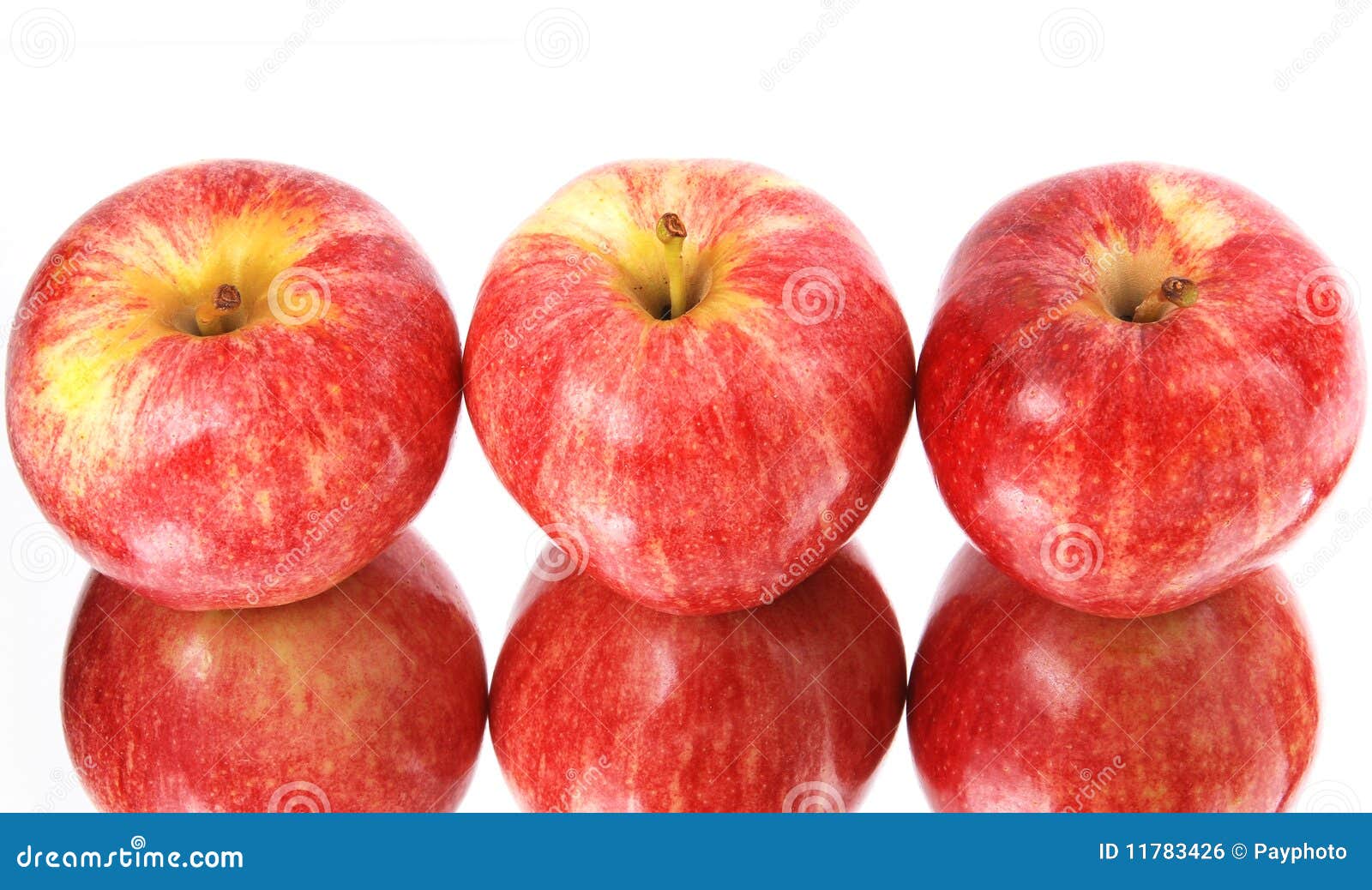 Red Apples Reflected it S Shape Stock Photo - Image of tropical ...