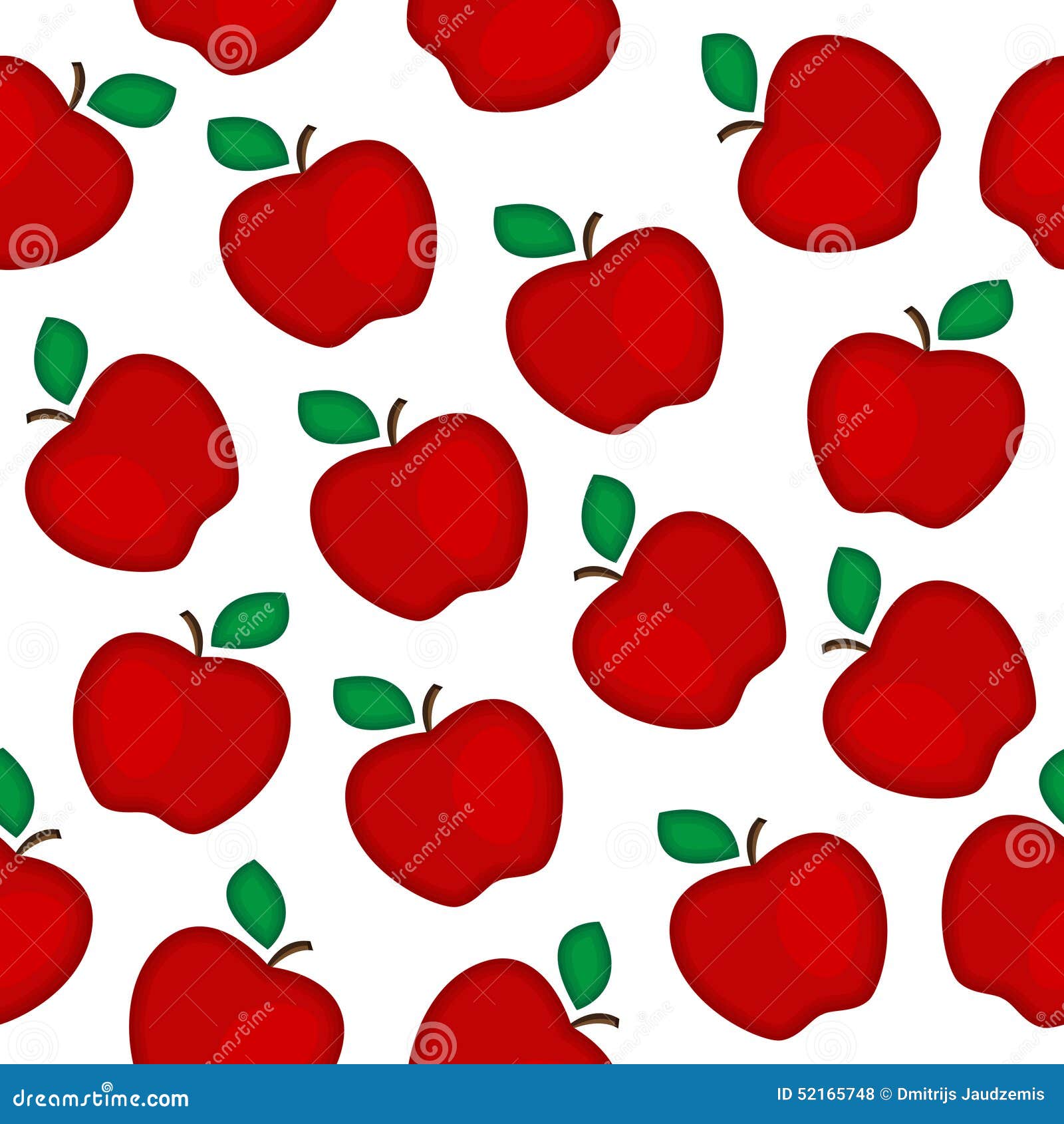 Apples Seamless Texture Apples Background Wallpaper Vector