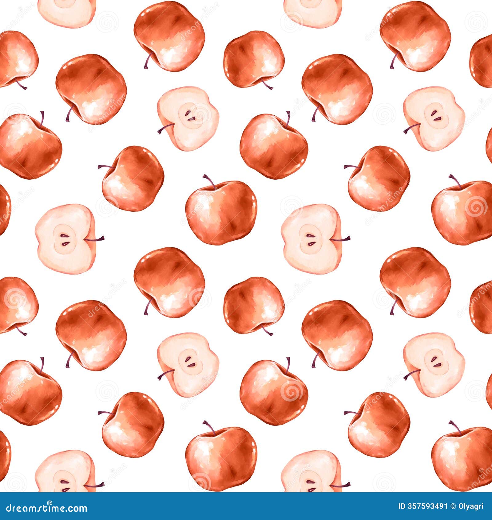 Red Apples Seamless Pattern. Fruit Print Graphic Stock Image - Image of juicy, cooking: 357593491