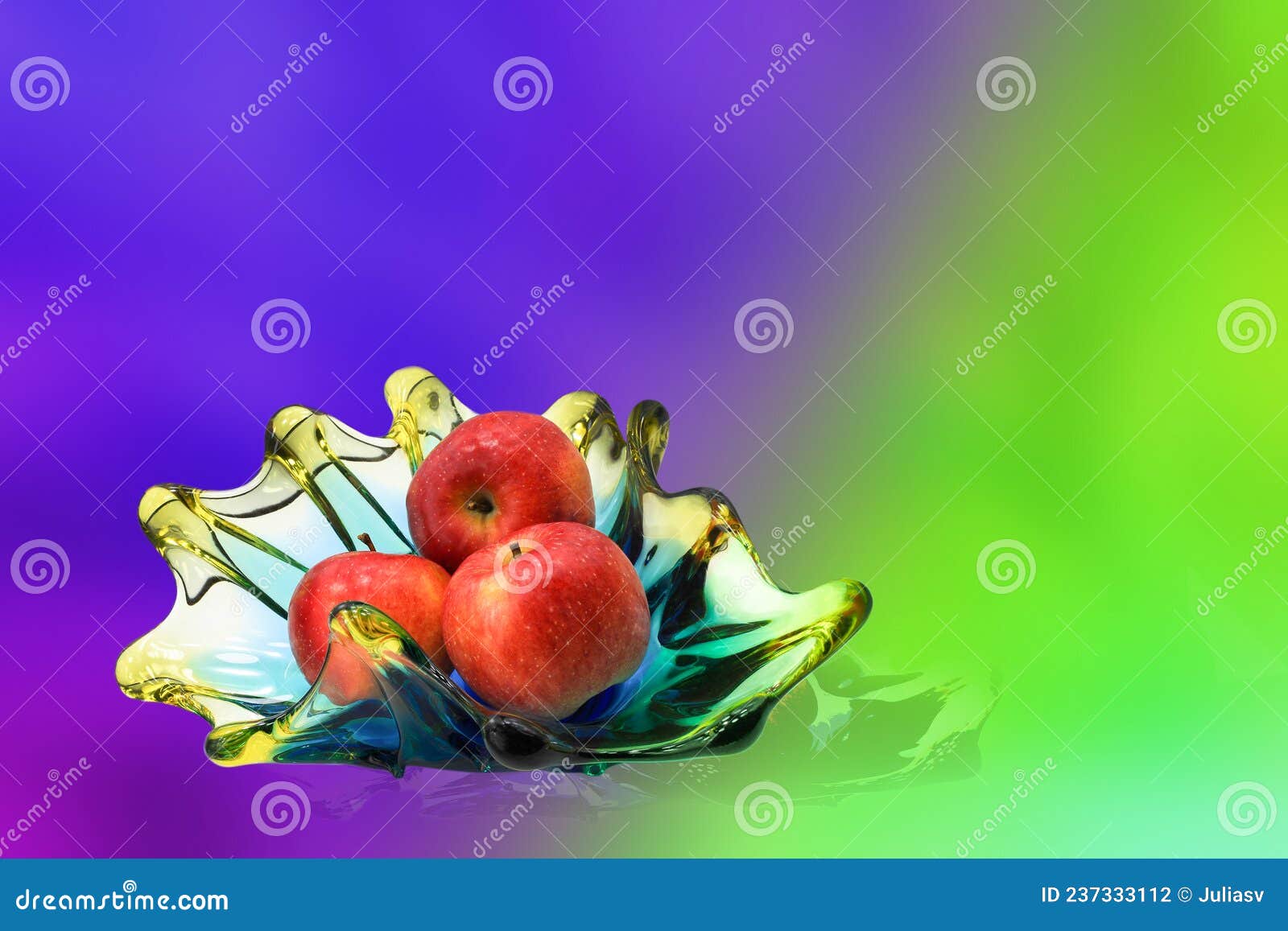 Red Apples in Vase on Colored Background Stock Photo - Image of health ...