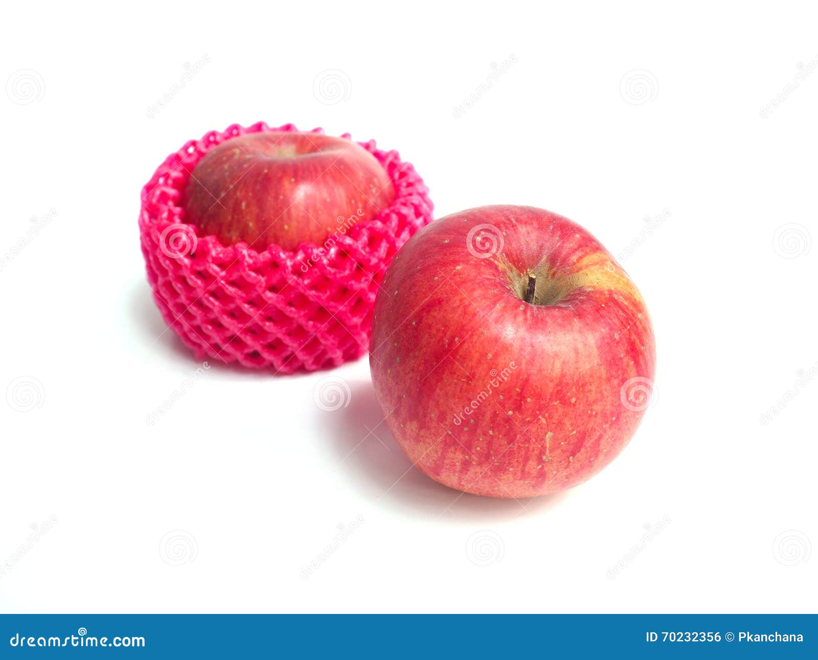 Red apples wrapped by foam stock photo. Image of natural - 70232356