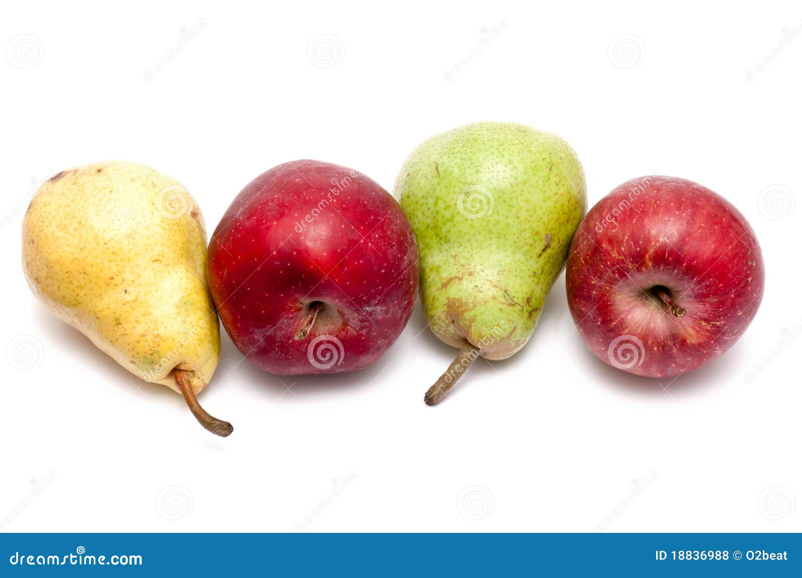Red Apples, Yellow and Green Pears Stock Photo - Image of healthcare ...