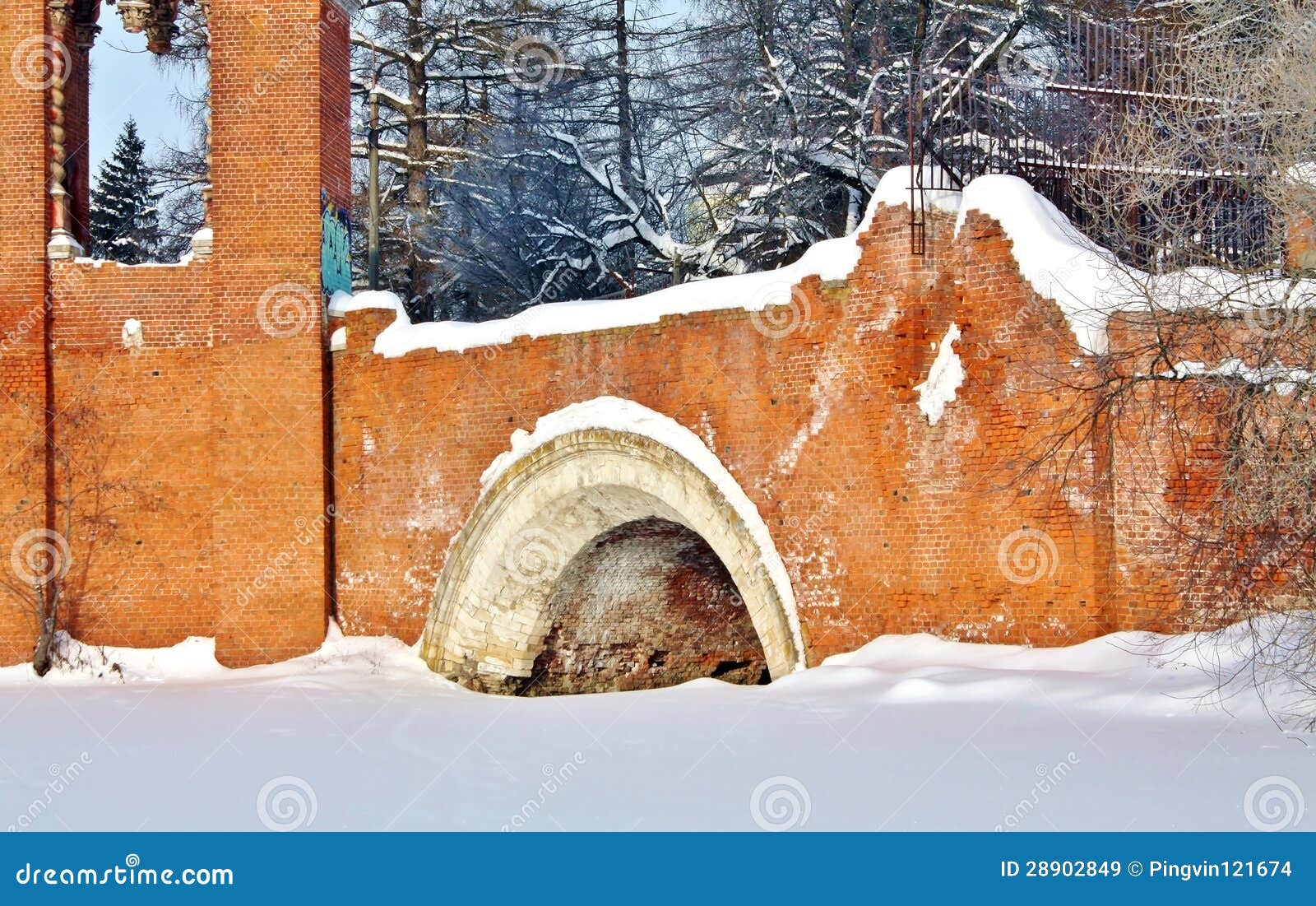 Red arched bridge stock image. Image of nature, passage - 28902849