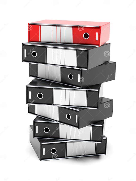 The red archive stock illustration. Illustration of office - 15354509