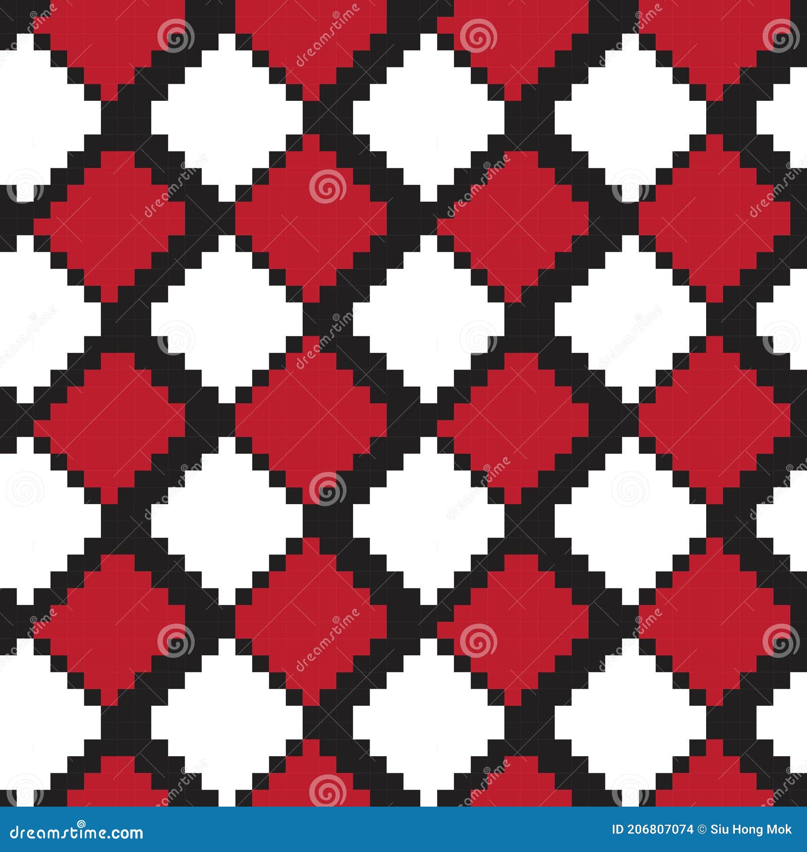 Red Argyle Seamless Pattern Background Stock Vector - Illustration of ...
