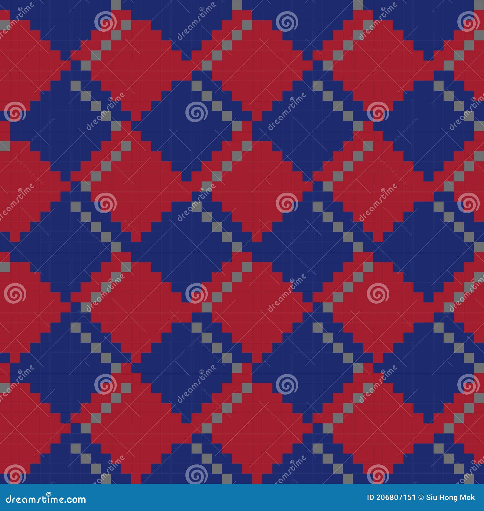 Red Argyle Seamless Pattern Background Stock Vector - Illustration of ...