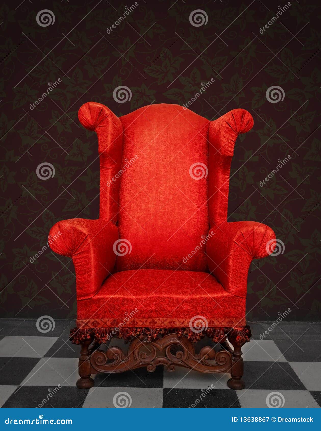 Red armchair stock image. Image of decor, elegant, seat - 13638867