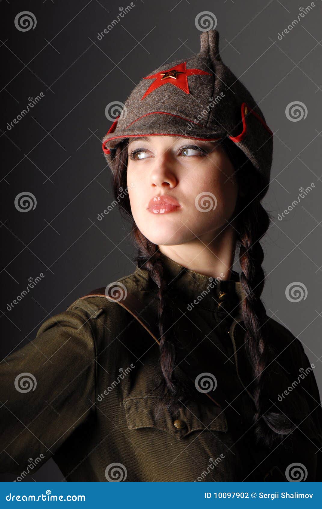 Red army stock photo. Image of woman, female, national - 10097902