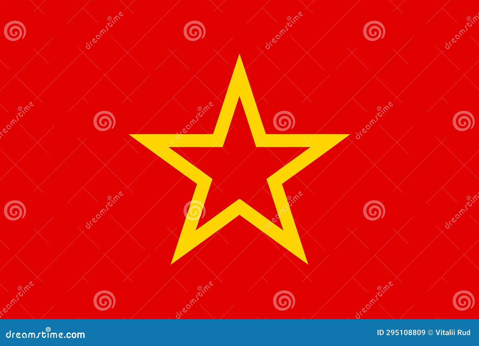 Red Army flag stock vector. Illustration of number, label - 295108809