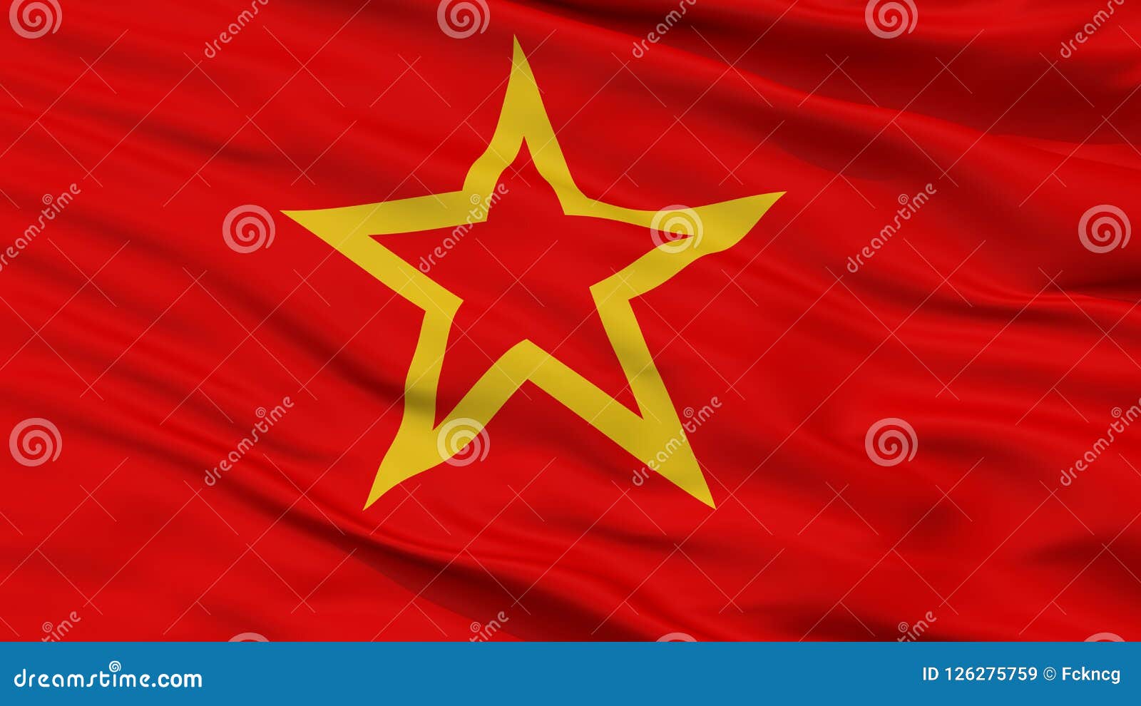 Red Army Flag Closeup View stock illustration. Illustration of american ...