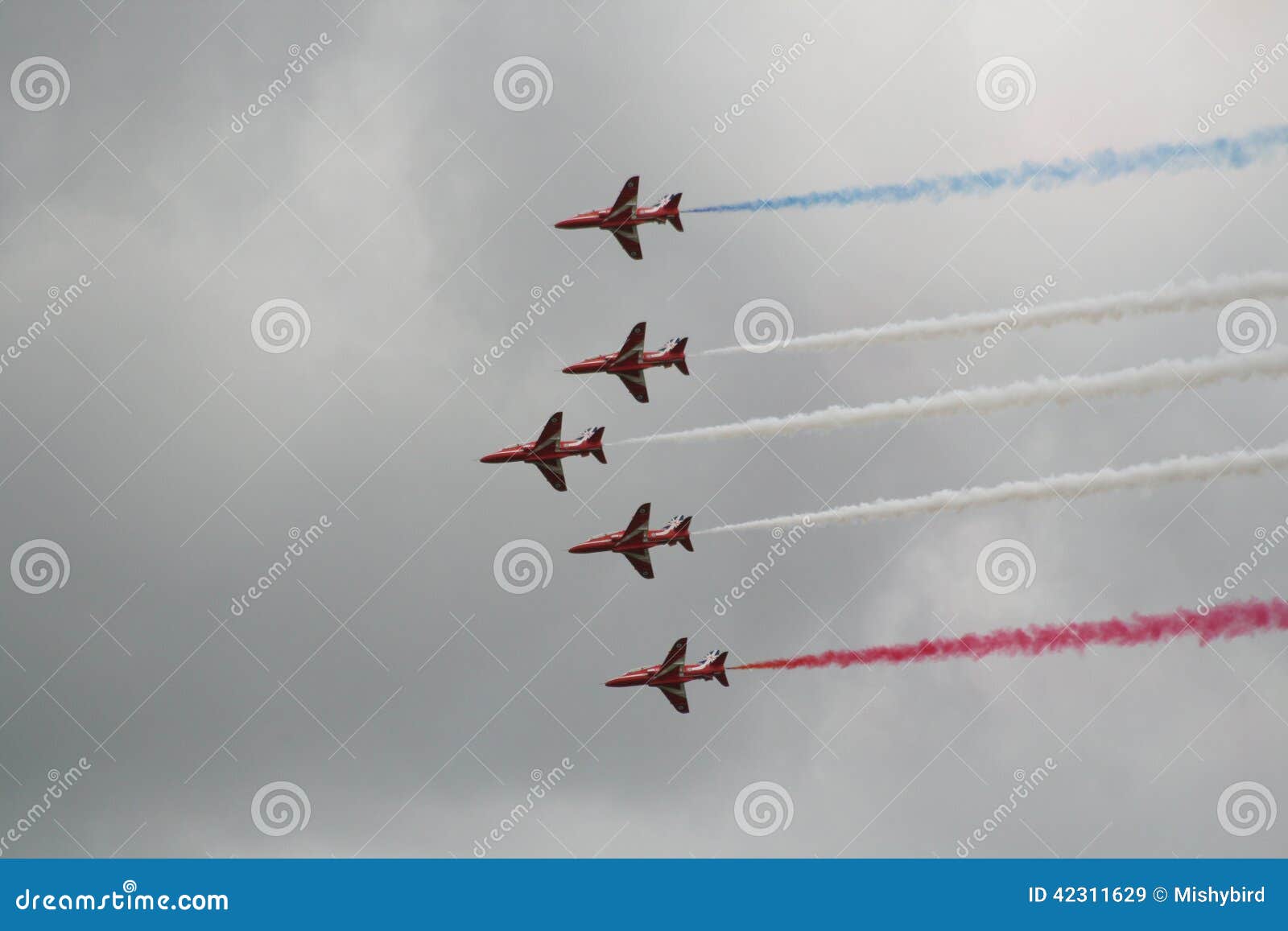 The Red Arows stock image. Image of airforce, leader - 42311629