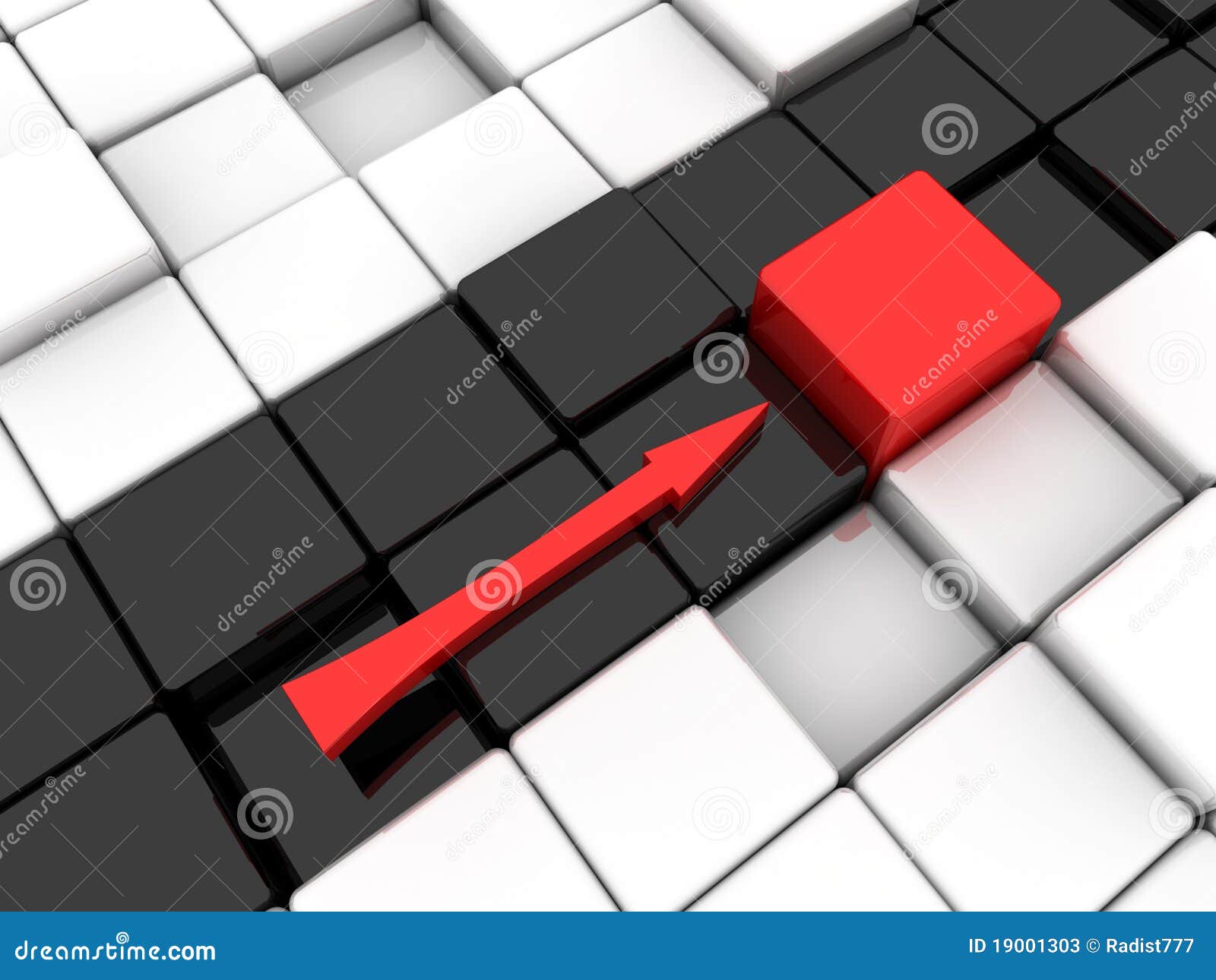 Red arrow stock illustration. Illustration of reflection - 19001303