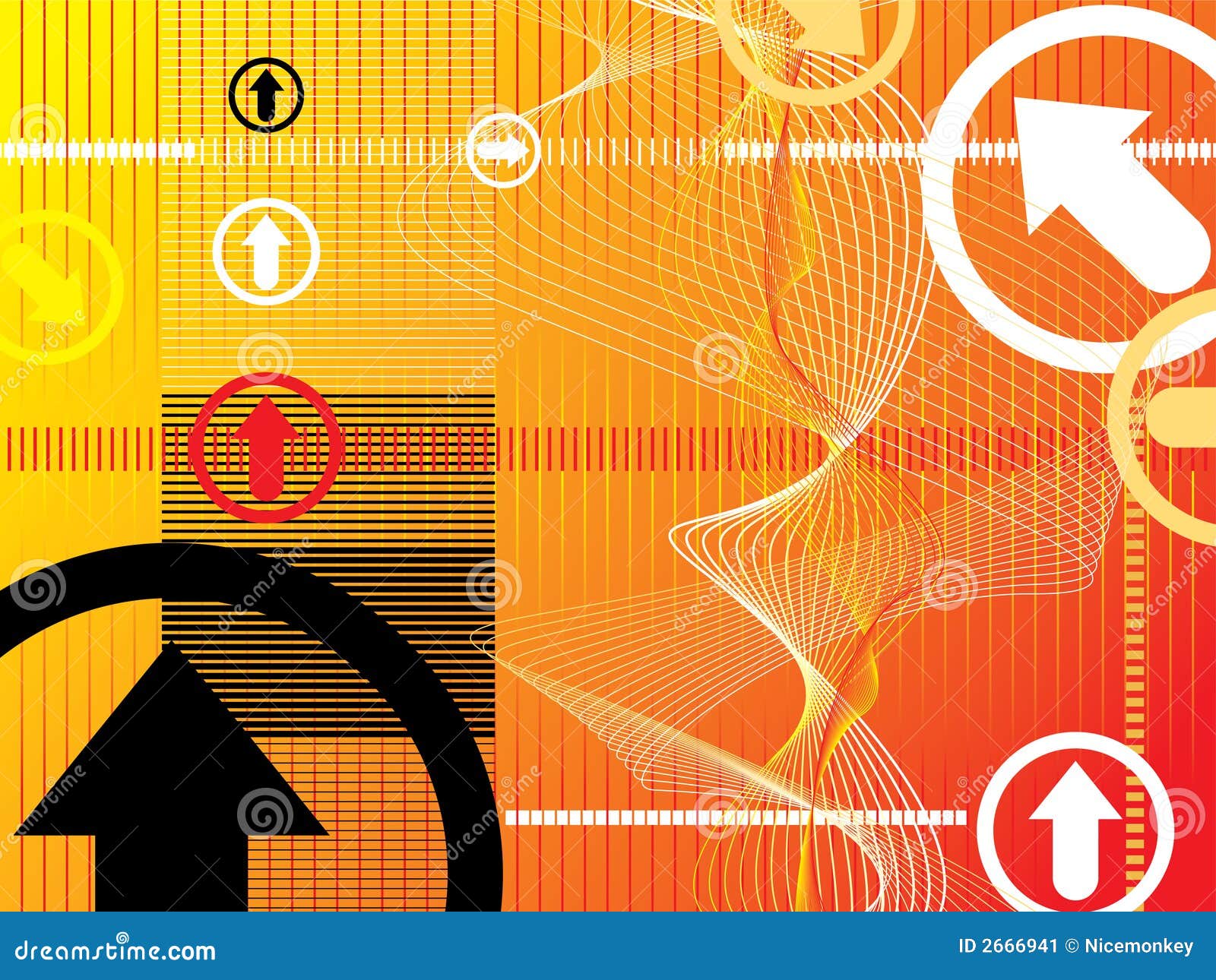 Red arrow stock vector. Illustration of movement, overlay - 2666941