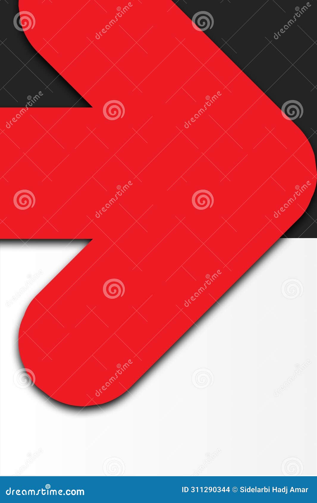 Red Arrow Abstract Cover Template Bundle Set with Black and White ...