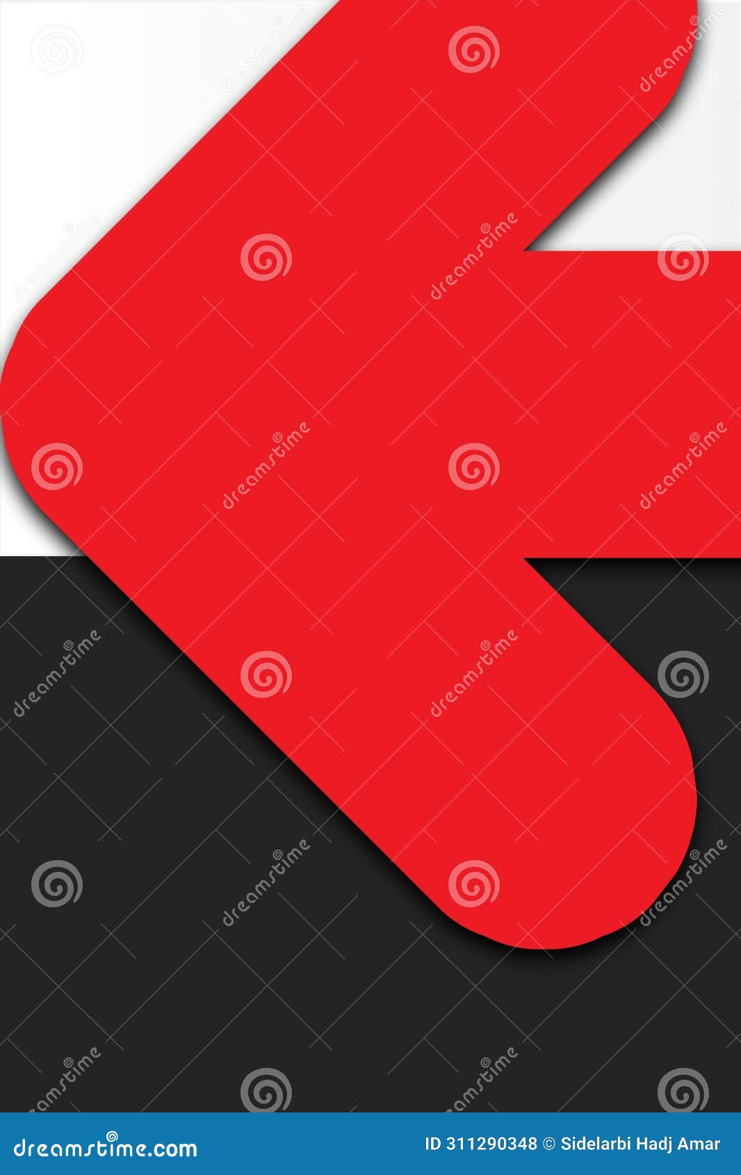 Red Arrow Abstract Cover Template Bundle Set with Black and White ...