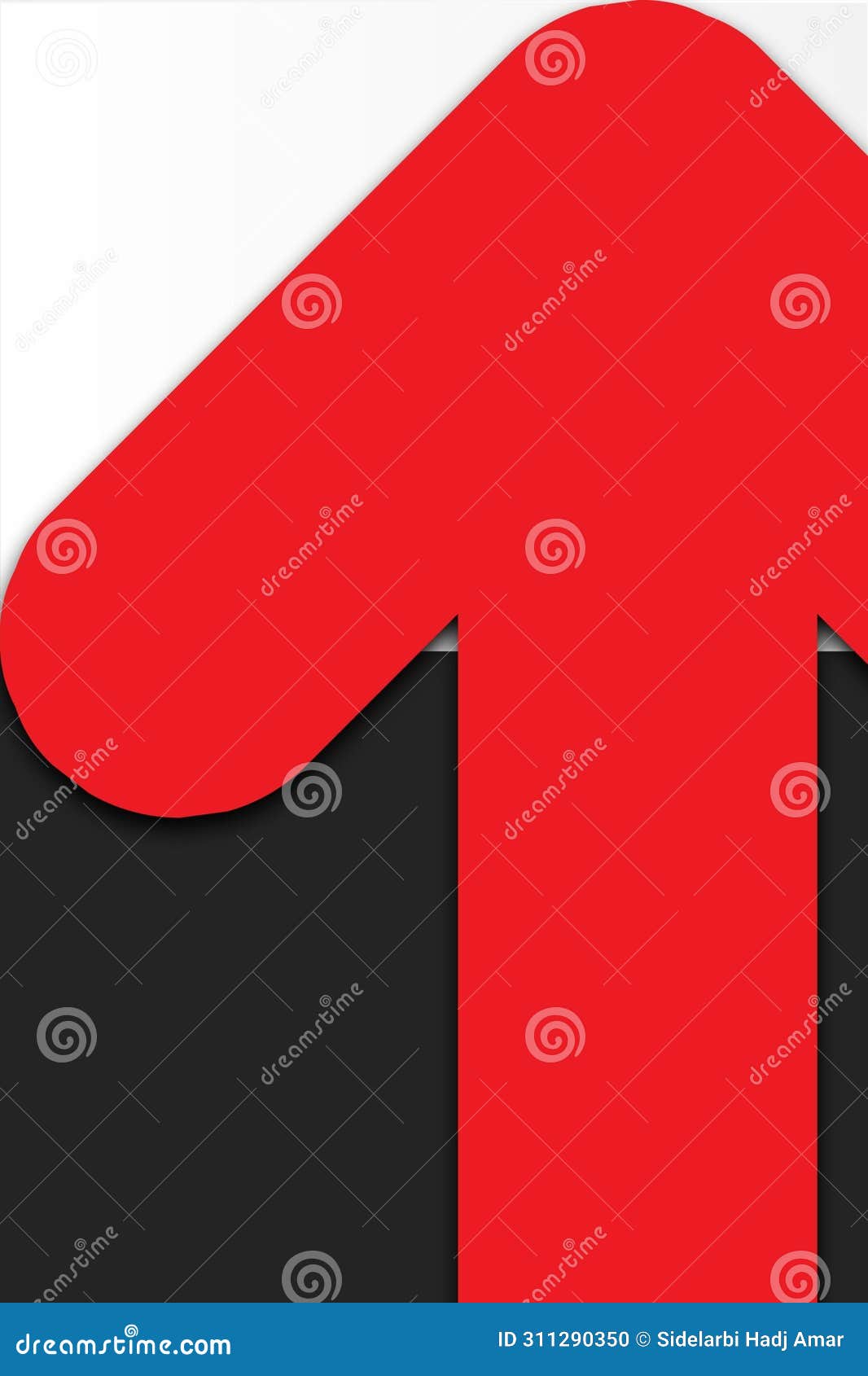 Red Arrow Abstract Cover Template Bundle Set with Black and White ...