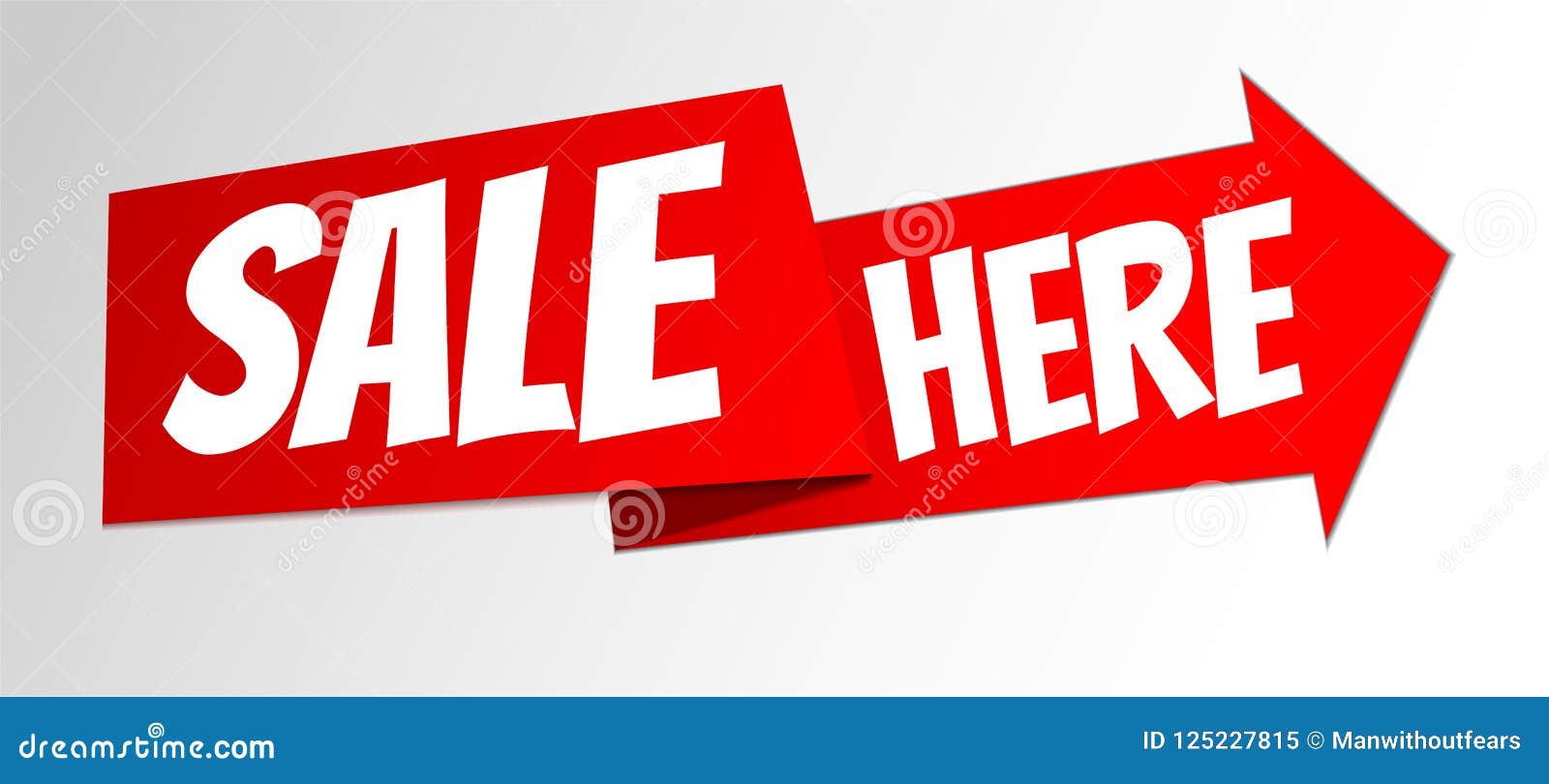 Red arrow banner stock vector. Illustration of banner - 125227815
