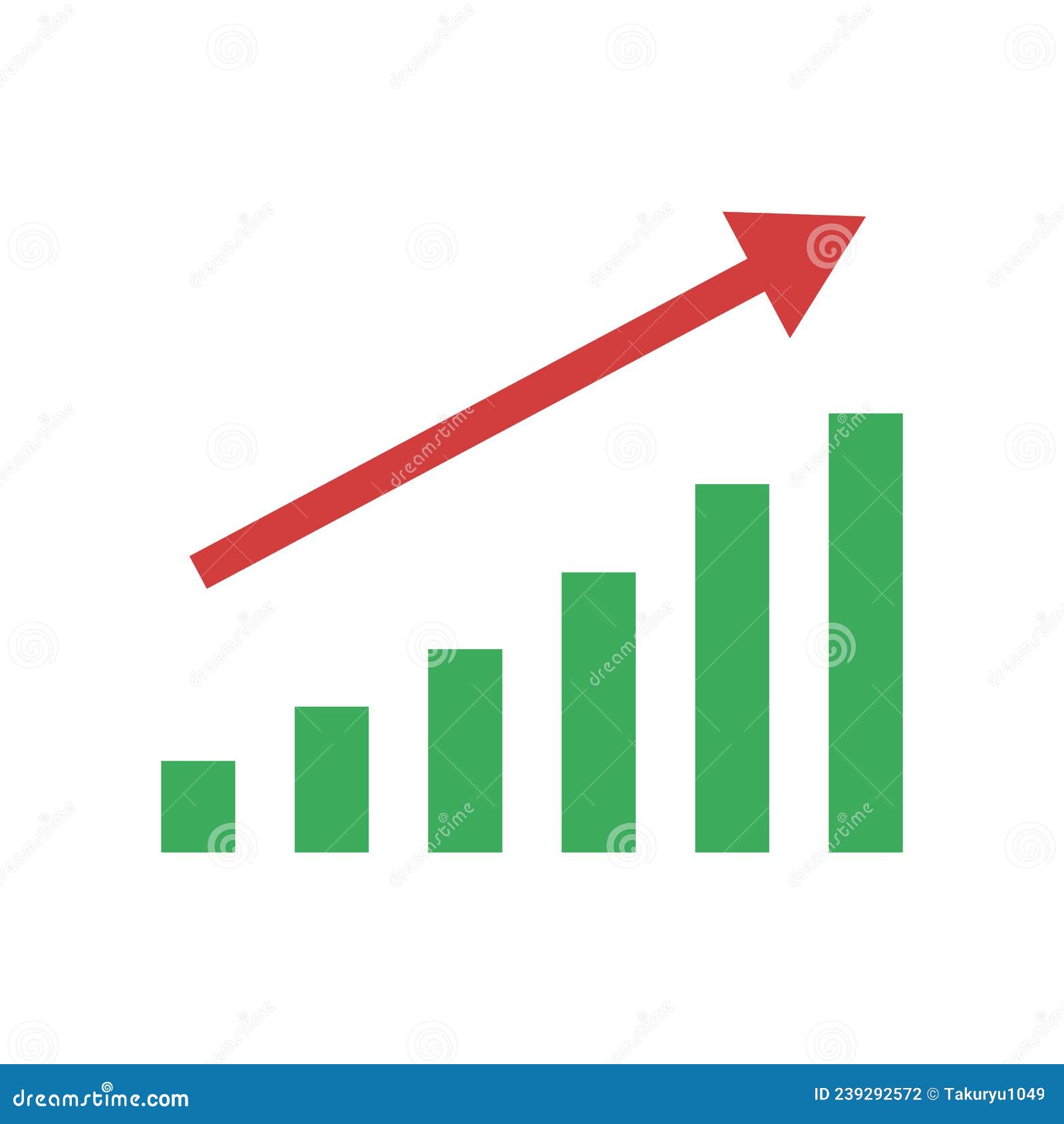 Red Arrow and Bar Graph Icon. Vector. Stock Vector - Illustration of ... Red Arrow and Bar Graph Icon. Vector. Stock Vector - Illustration of ...
