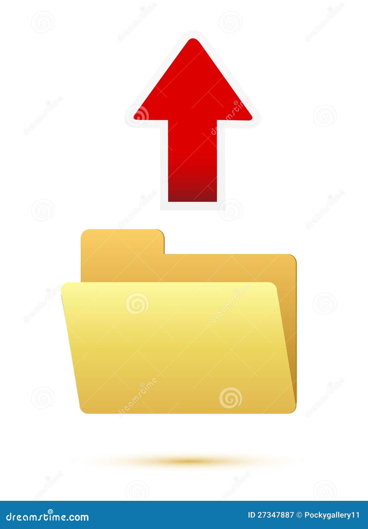 Red Arrow Blank Folder Icon Clipart And Illustrations