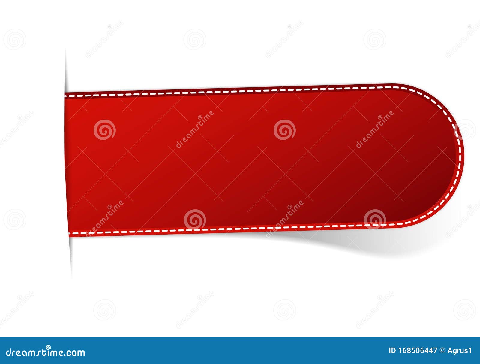 NEW - Red Arrow Bookmark Banners Isolated On White Background Vector ...