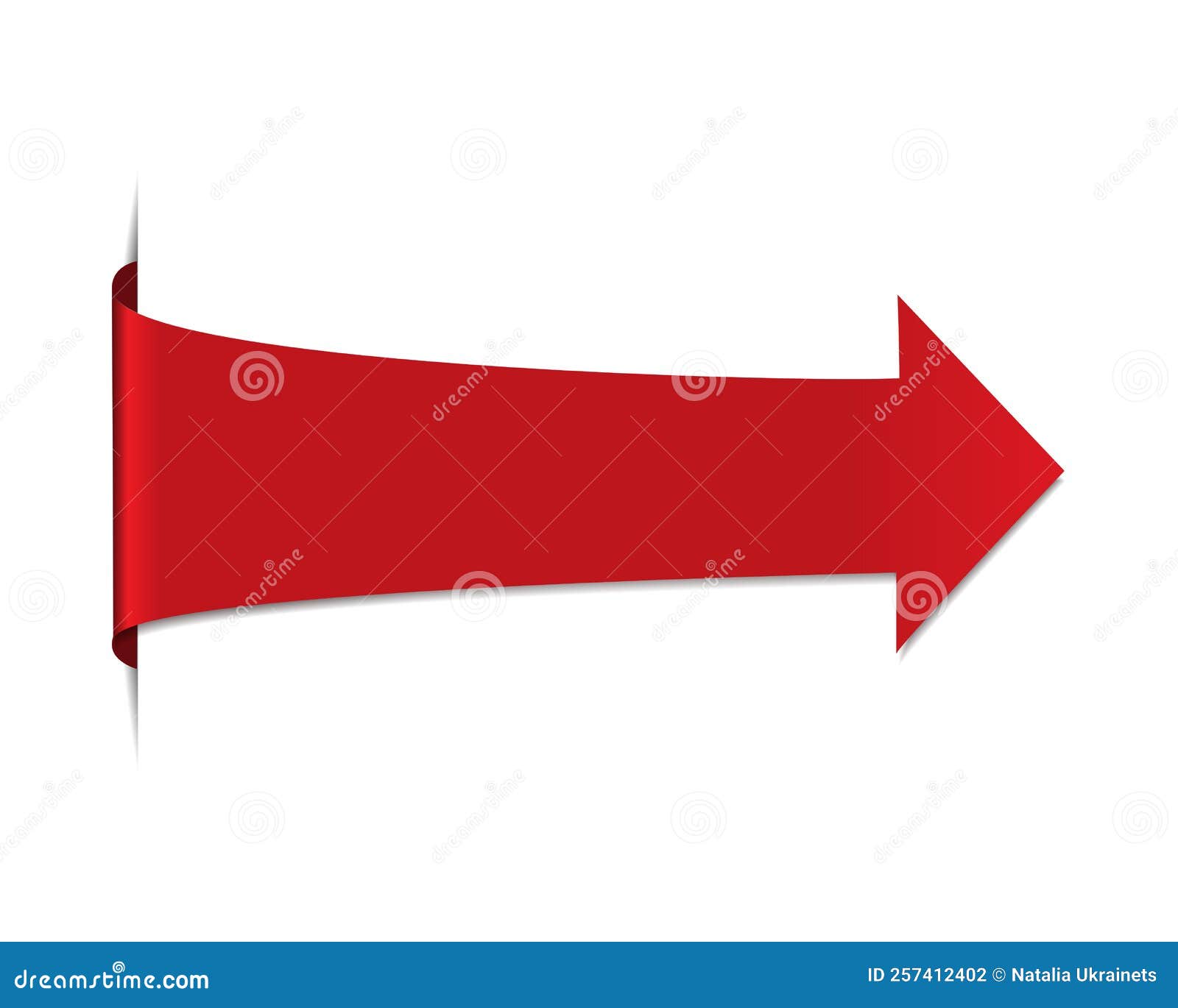 Red arrow stock vector. Illustration of design, button - 257412402