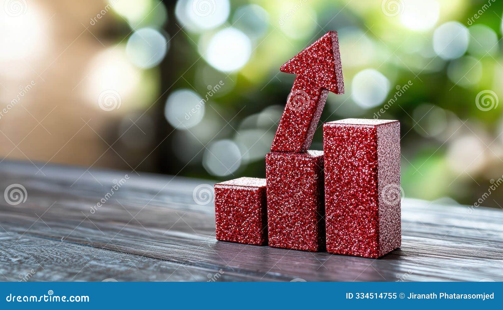 Red Arrow Chart stock illustration. Illustration of statistics - 334514755