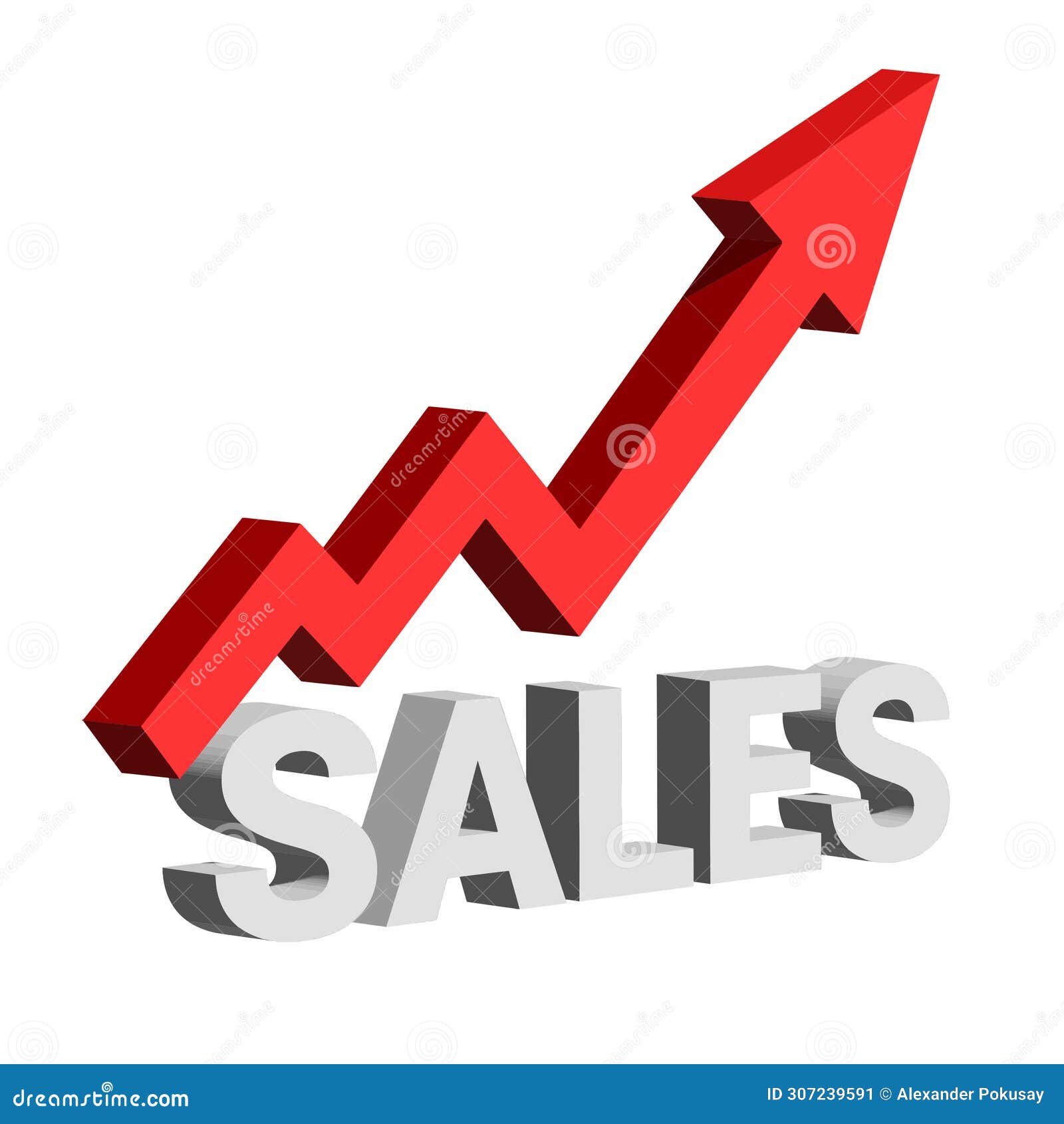 Red Arrow Up Increasing Sales Vector Illustration Stock Vector ...