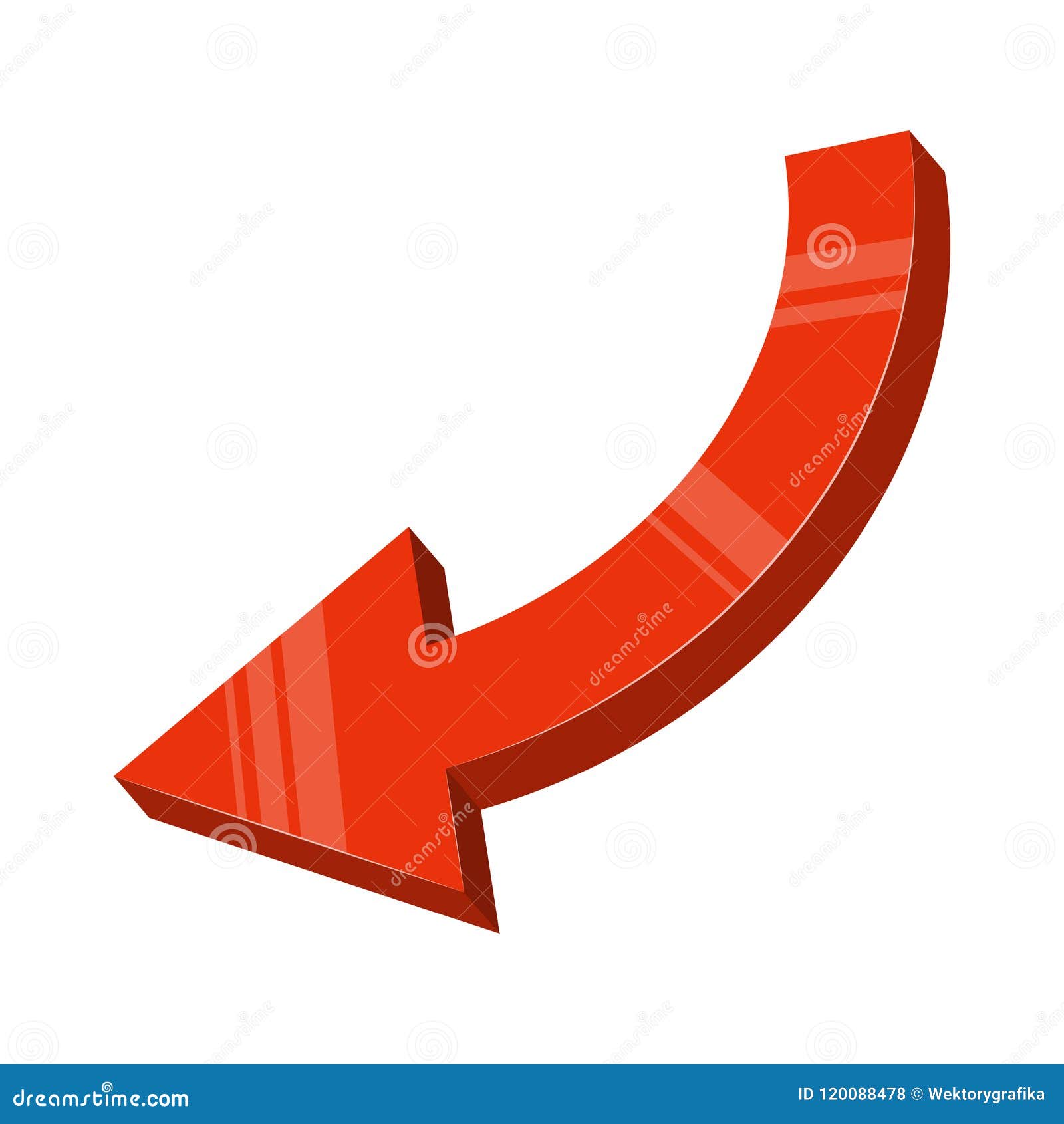 Red Arrow Down Design Isolated on White Background Stock Vector ...