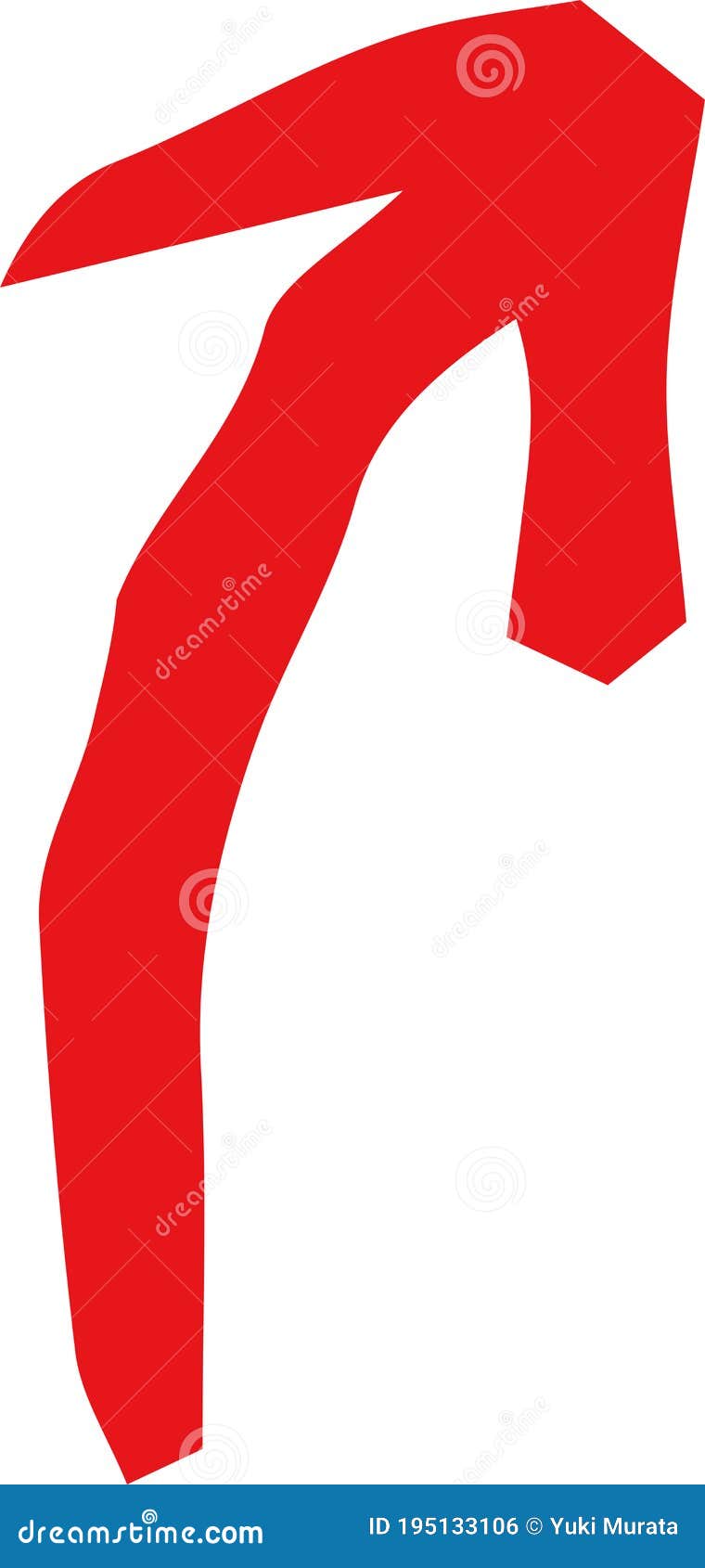 Red Arrow Drawn with Rough Lines Stock Vector - Illustration of vector ...