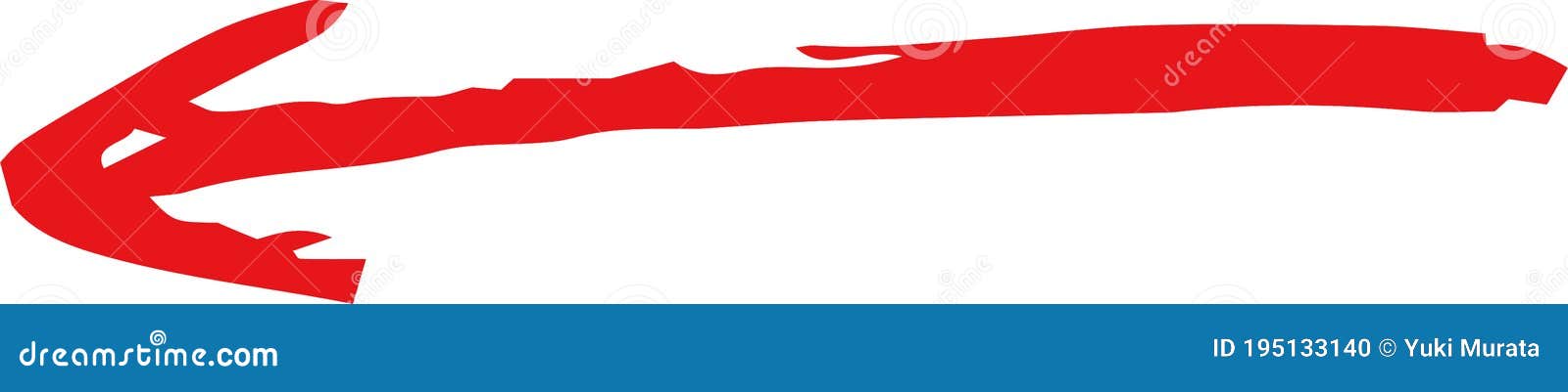 Red Arrow Drawn with Rough Lines Stock Vector - Illustration of vector ...