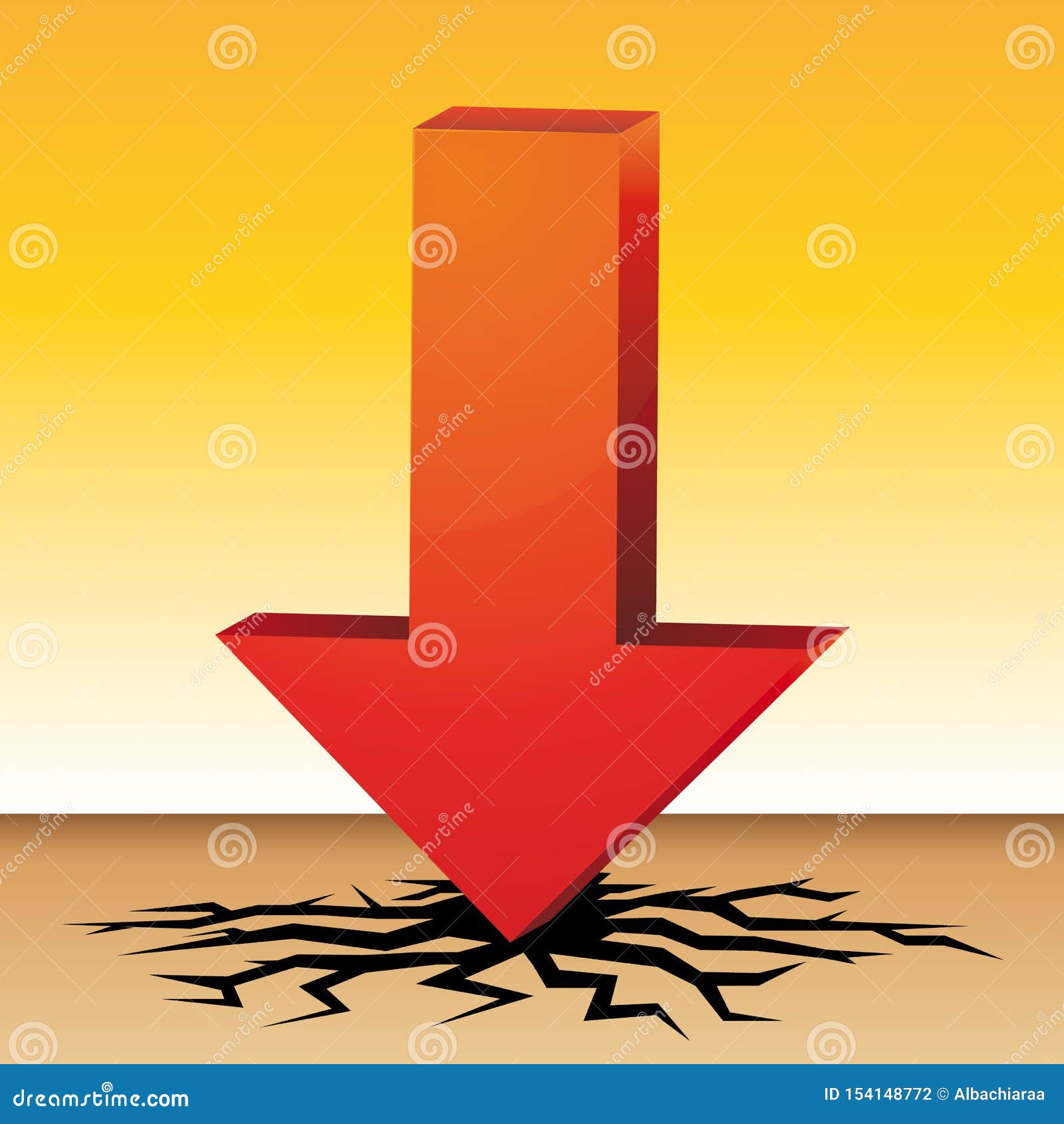 Red Arrow. Extreme Temperature. Drought. Climatic Warming Vector ...