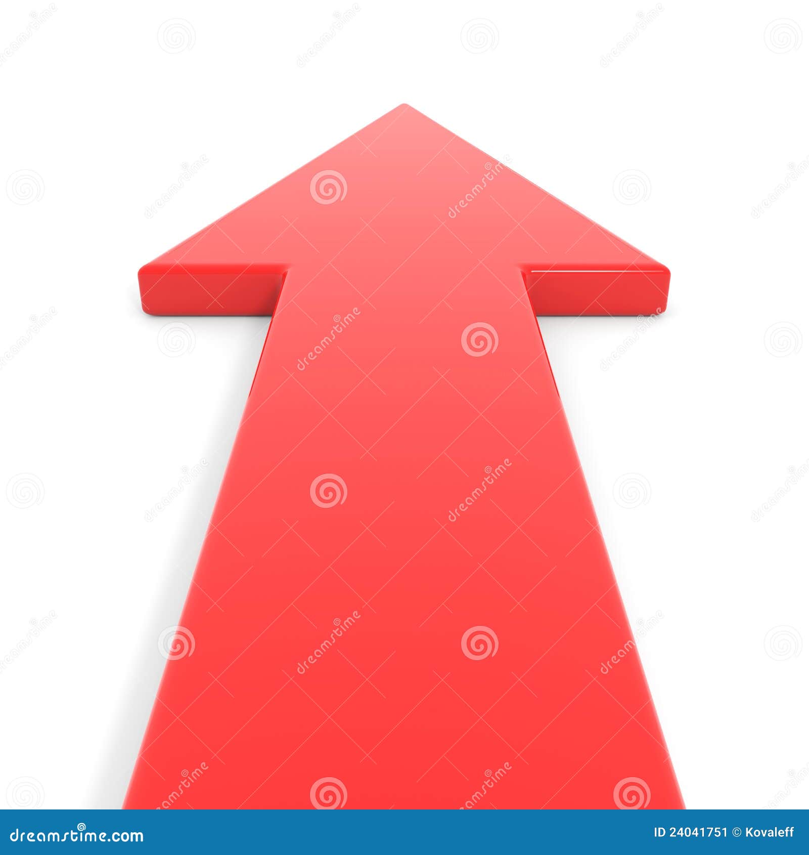 Red arrow going forward. stock illustration. Illustration of growth ...