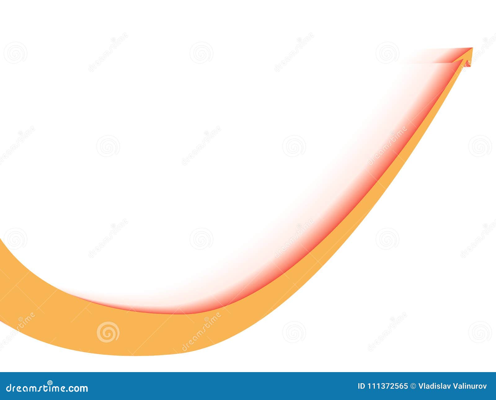 Red Arrow Graph Goes Up on White Background Stock Vector - Illustration ...