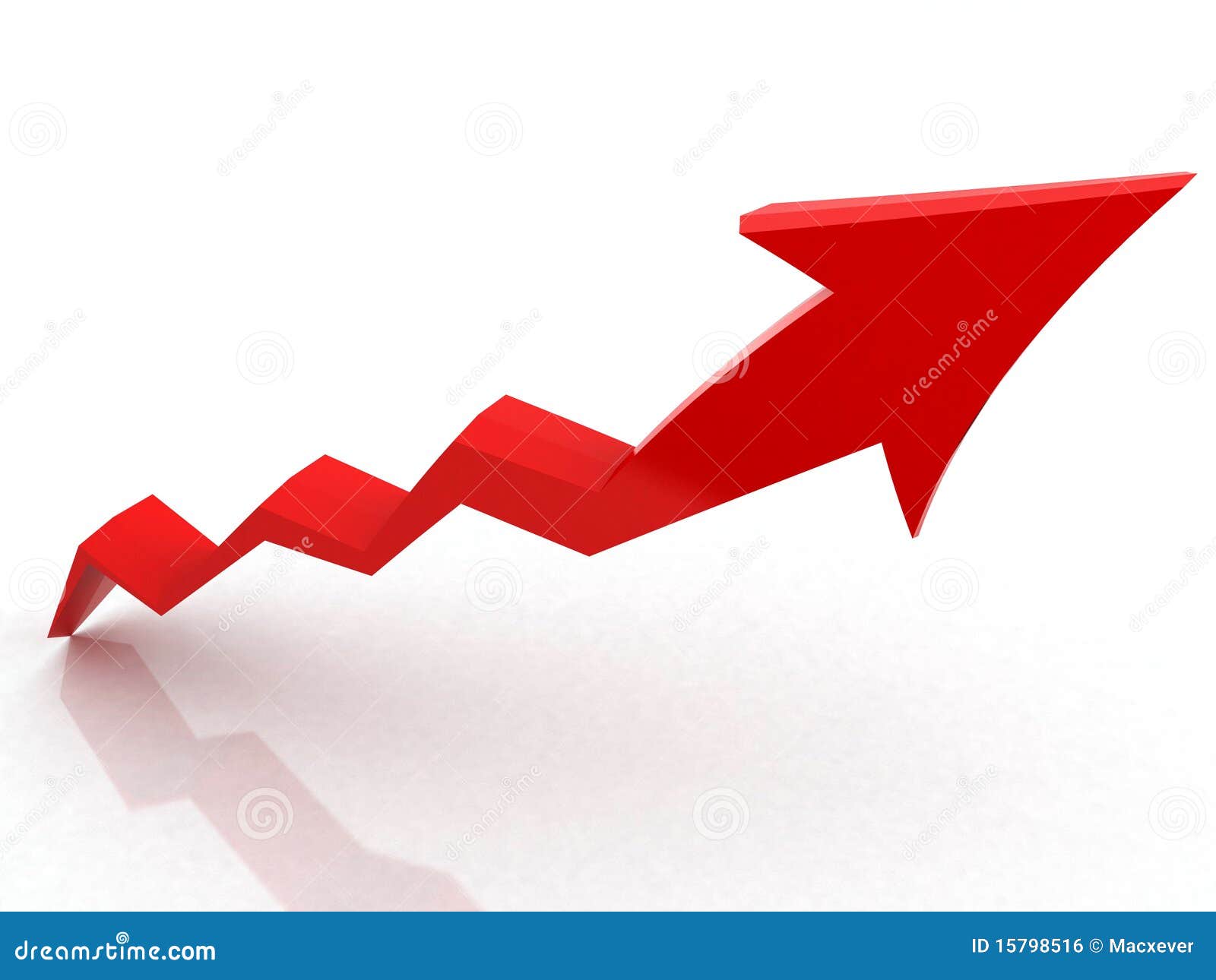 Red Arrow growth stock illustration. Illustration of eleven - 15798516