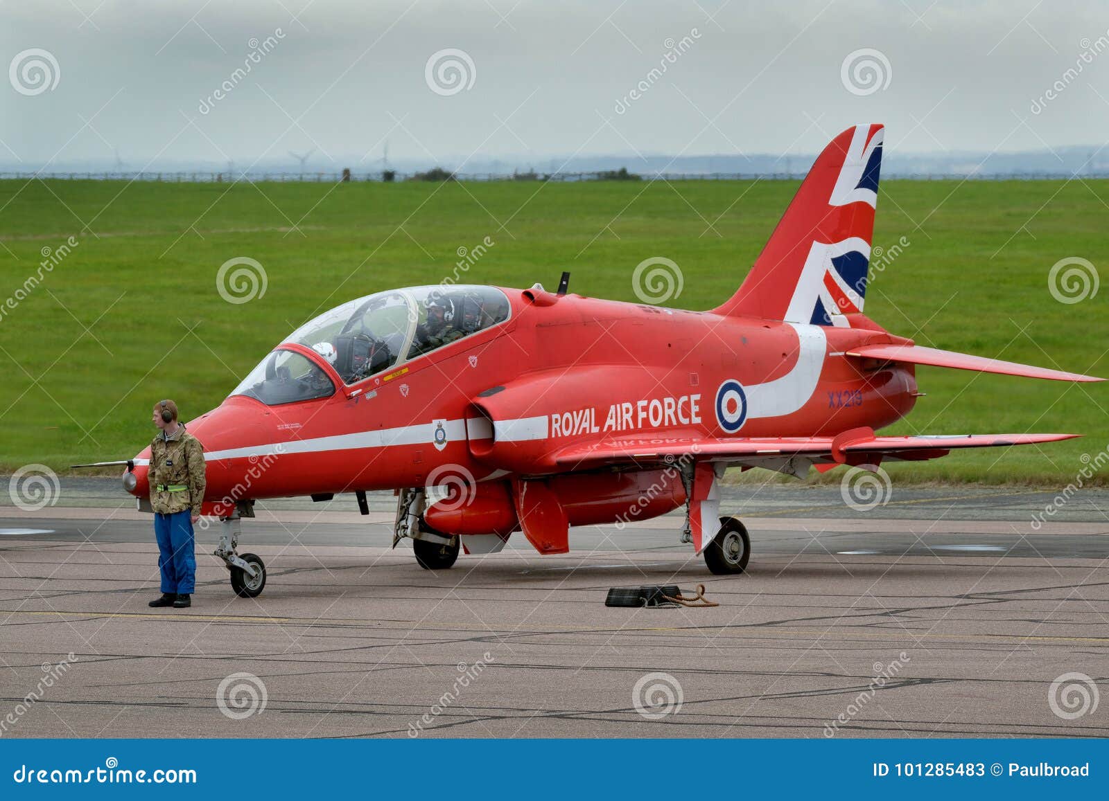 Red Arrow Hawk aircraft. editorial stock photo. Image of danger - 101285483
