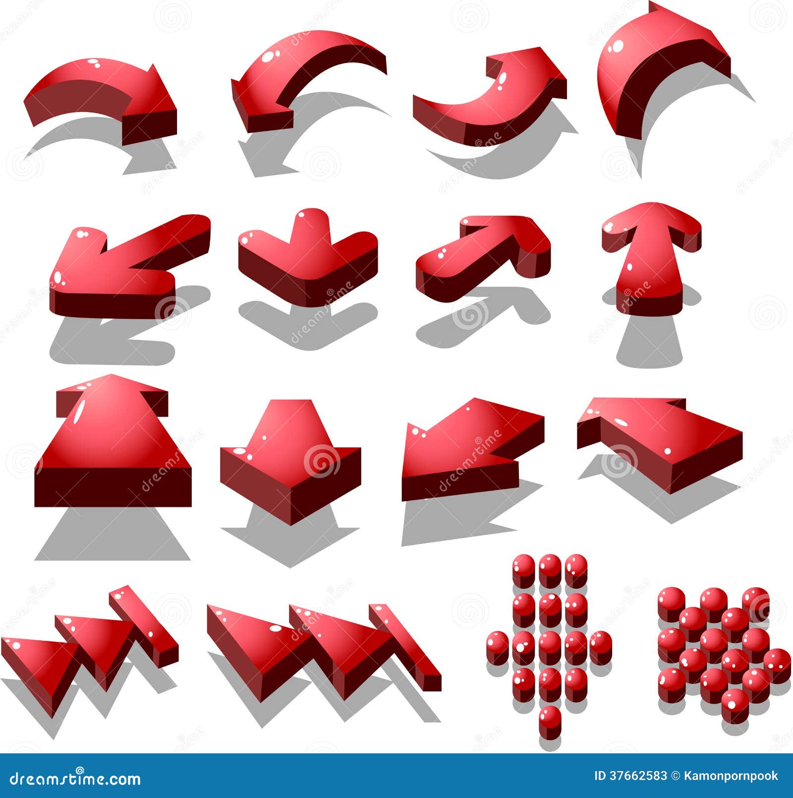 Red arrow icon stock vector. Illustration of office, forecast - 37662583