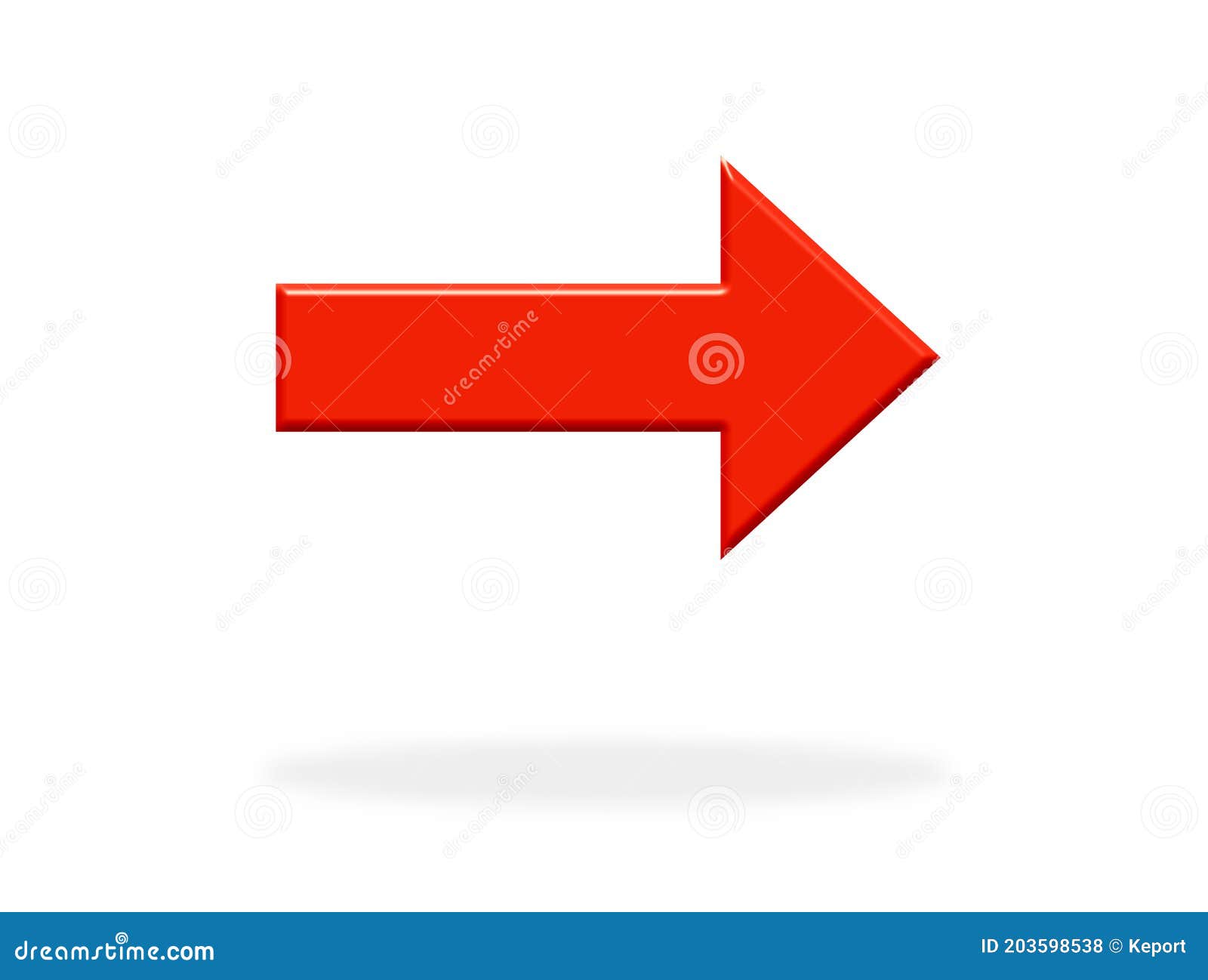 Red Arrow Icon Showing Direction Stock Illustration - Illustration of ...