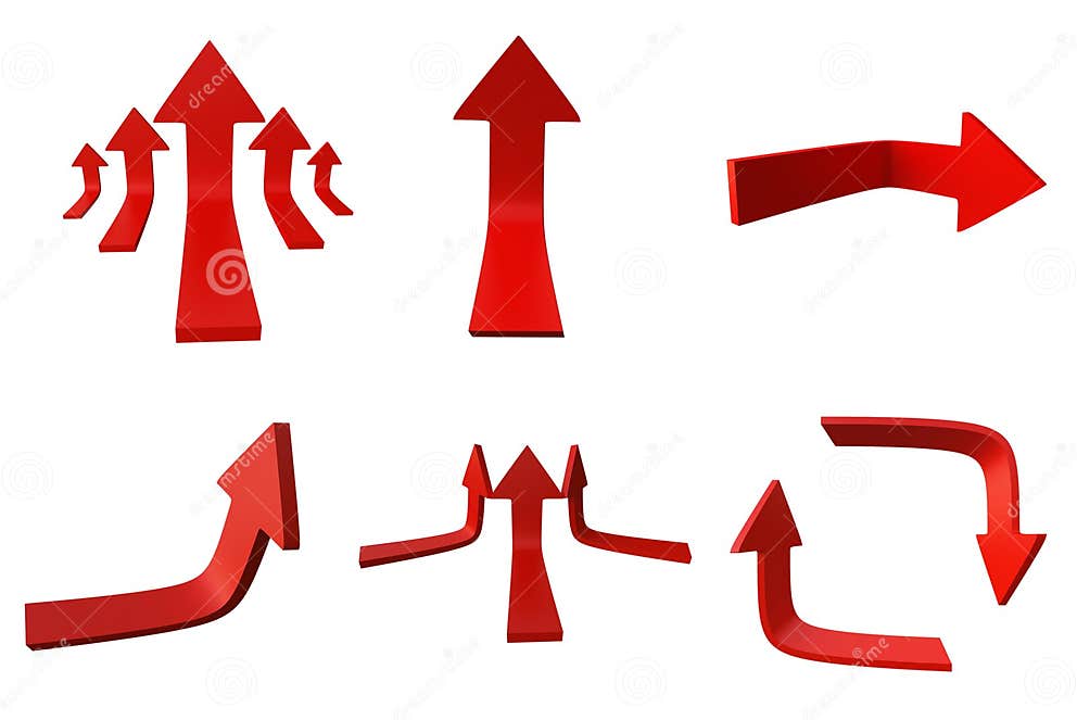 The red arrow. stock illustration. Illustration of object - 45073004