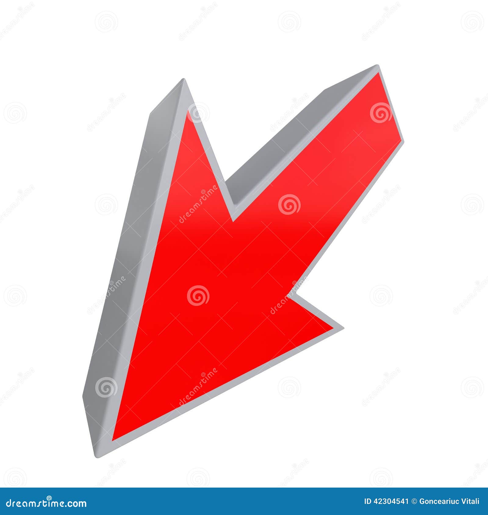 Red arrow stock illustration. Illustration of computer - 42304541