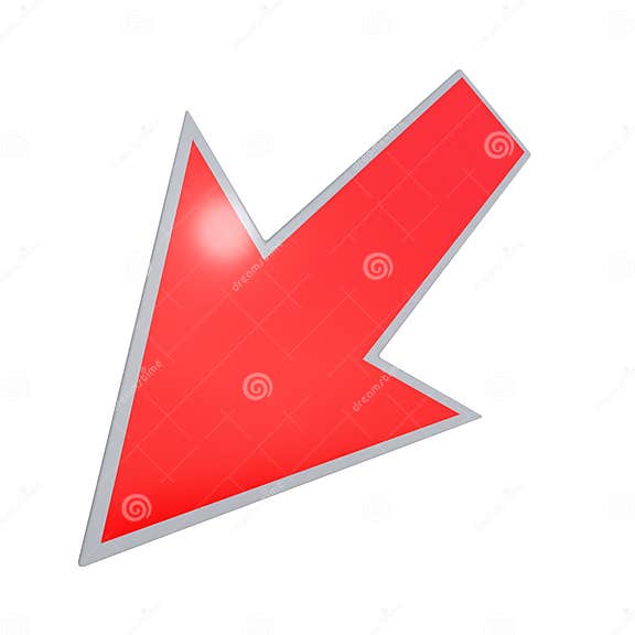 Red arrow stock illustration. Illustration of graph, direction - 42304543