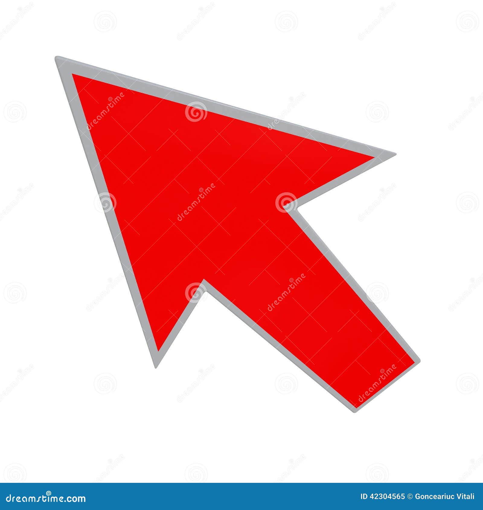 Red arrow stock illustration. Illustration of paper, choice - 42304565