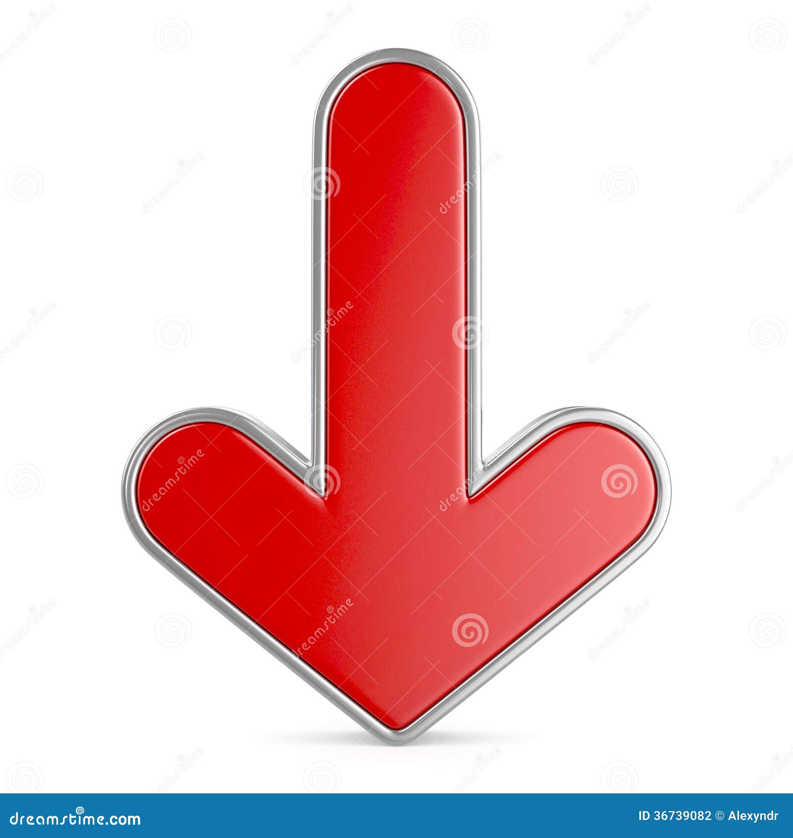 Red arrow stock illustration. Illustration of stats, shiny - 36739082