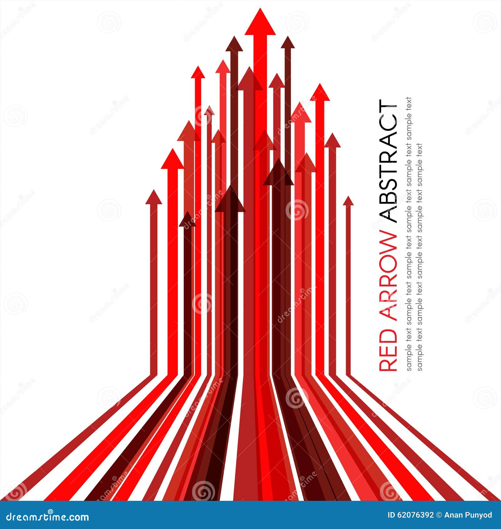Red Arrow Line Upper Abstract Background Stock Vector - Illustration of ...