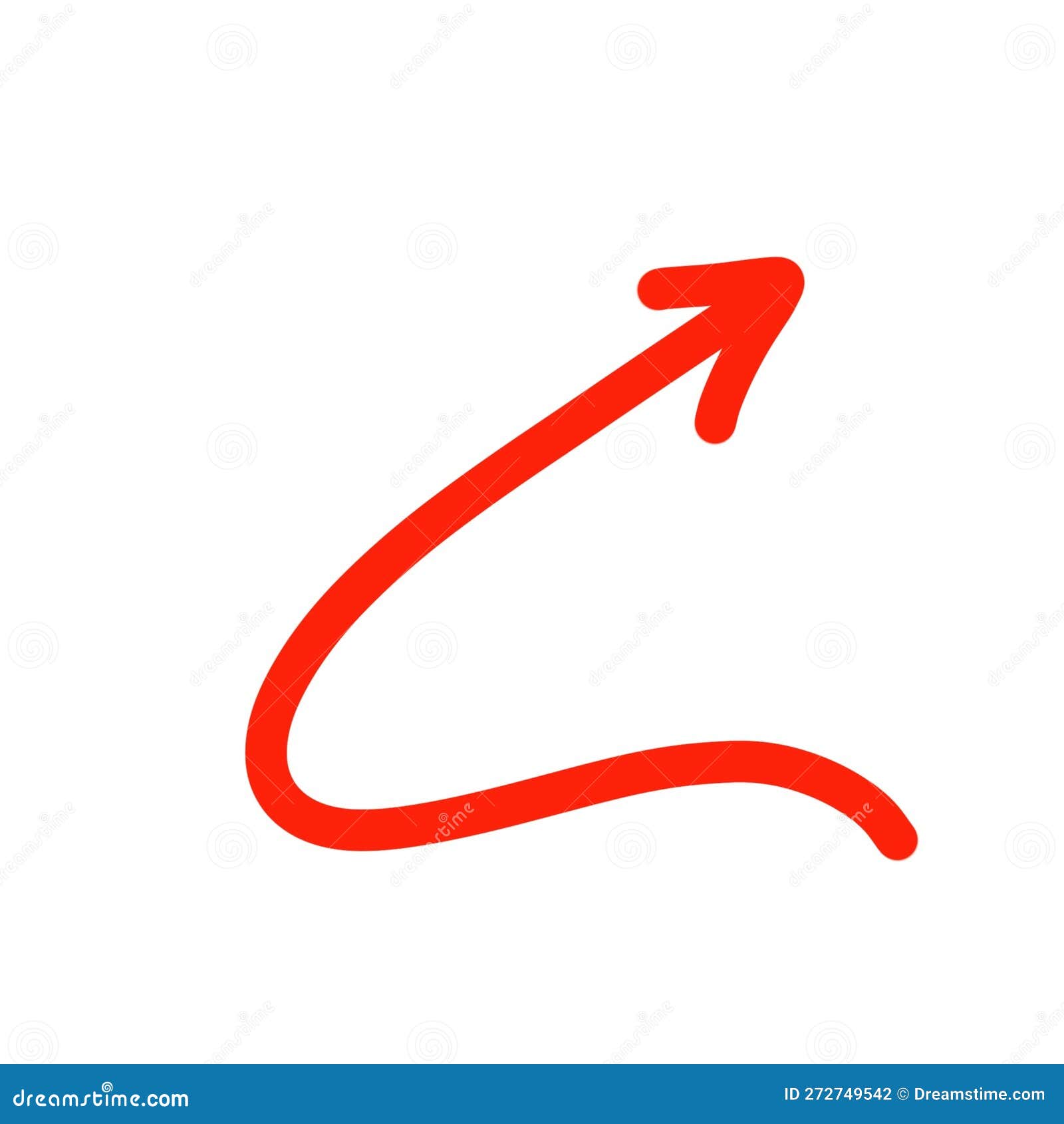 Red Arrow Line with White Background Stock Vector - Illustration of ...